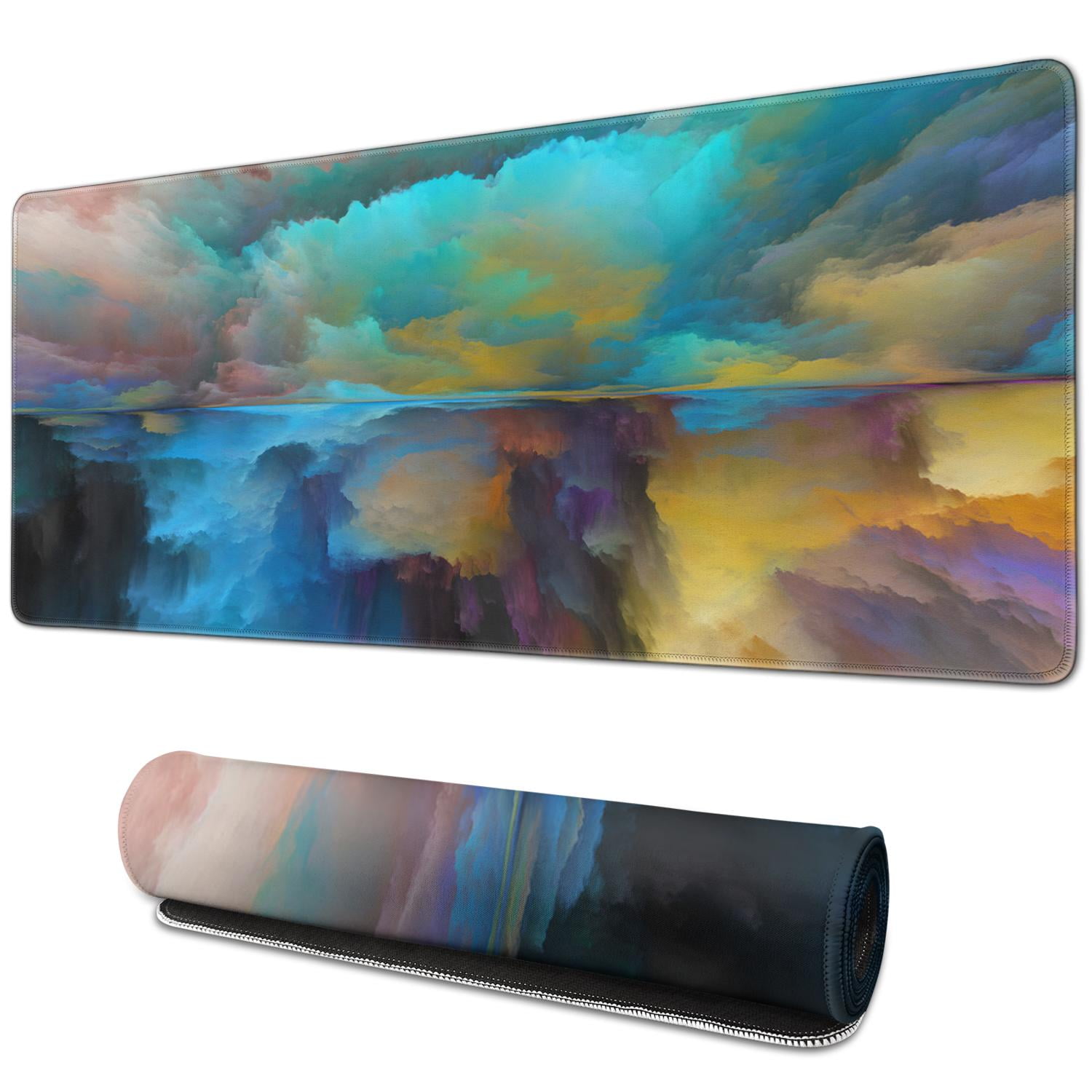 Superior Galaxy Gaming Mouse Pad - Large 31.5x11.8 inch, Non-Slip Desk ...