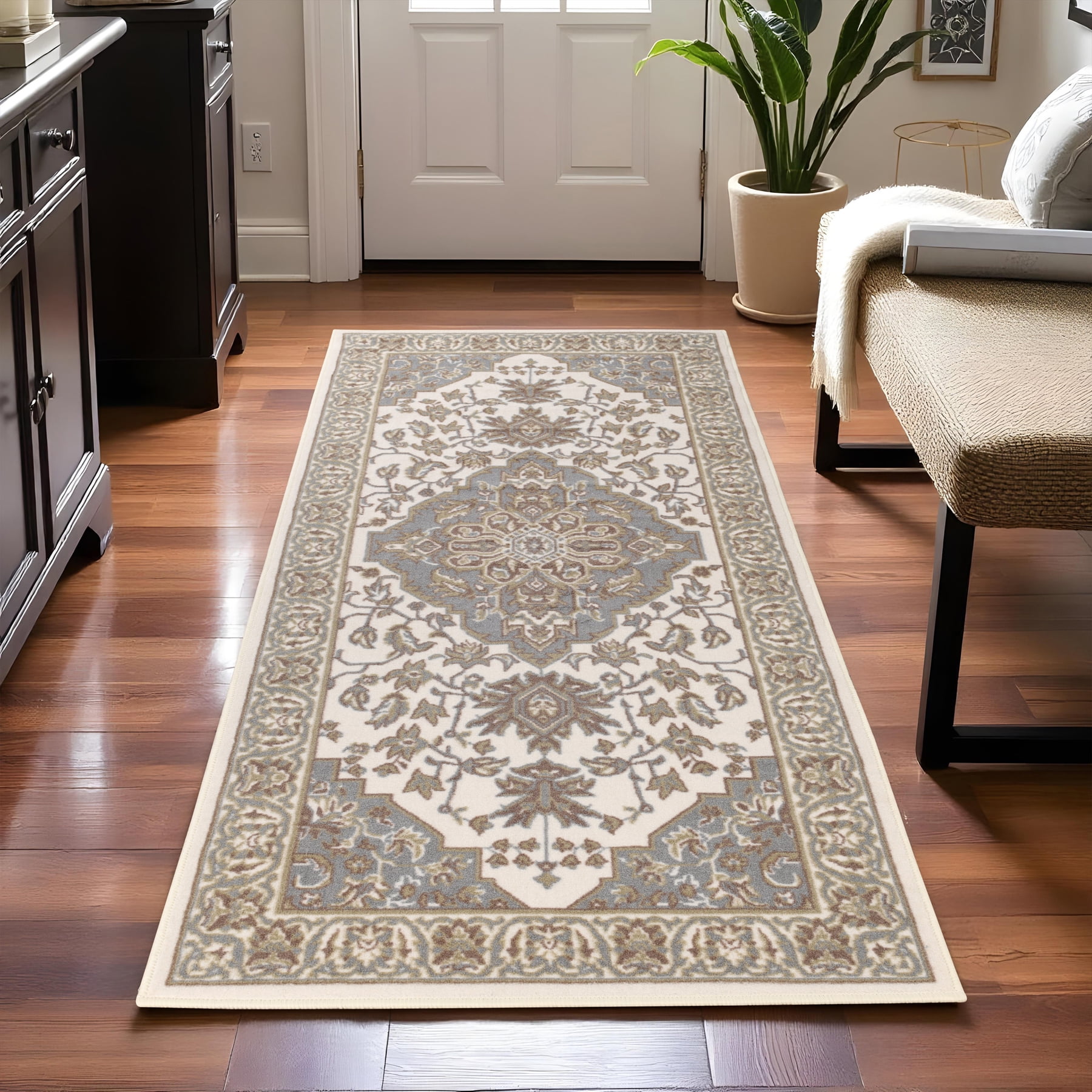 Superior Glendale Indoor Area Rug, 2' 7" x 6', Green - Walmart.com