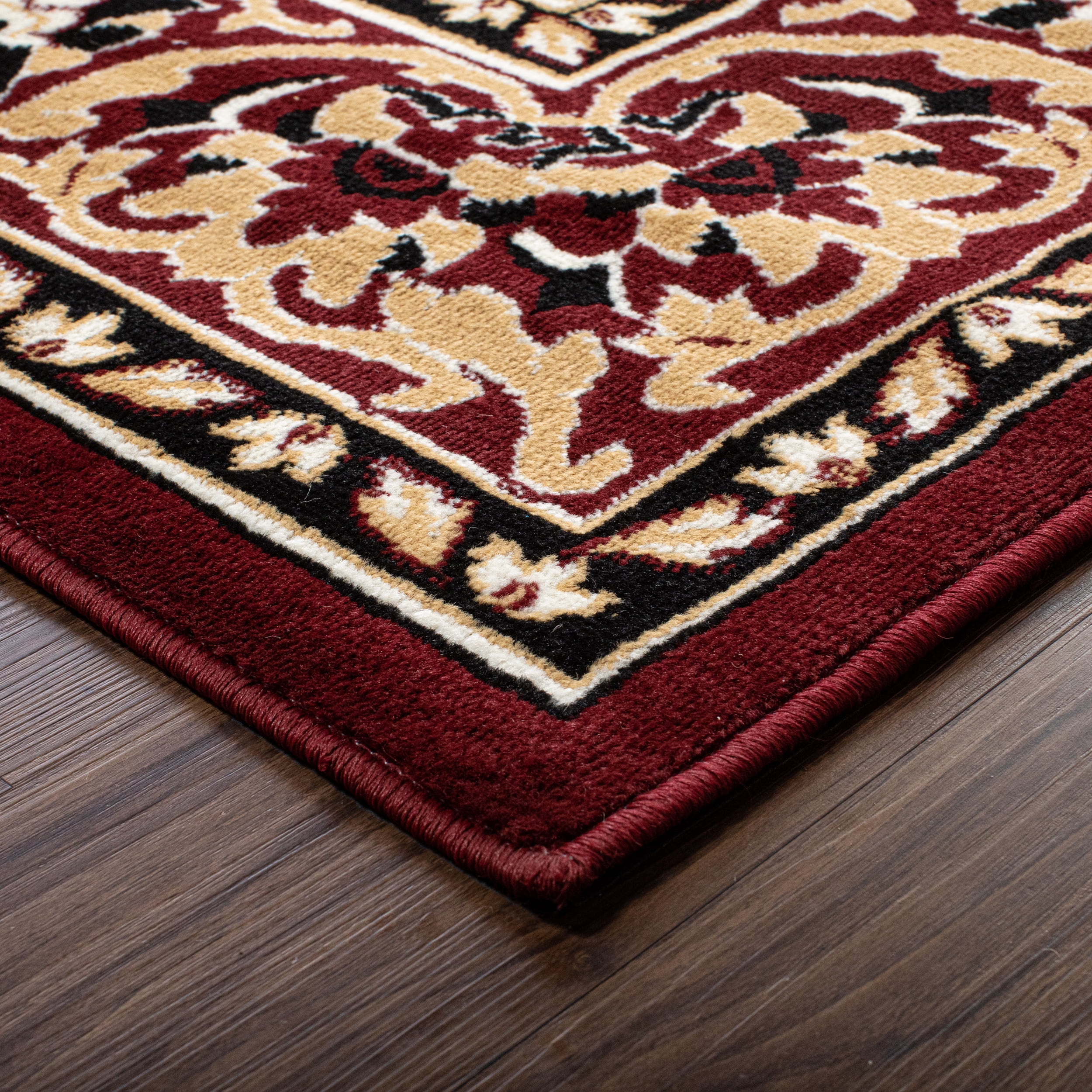 Superior Glendale Oriental Medallion Indoor Area Rug, 2'x3', Red ...