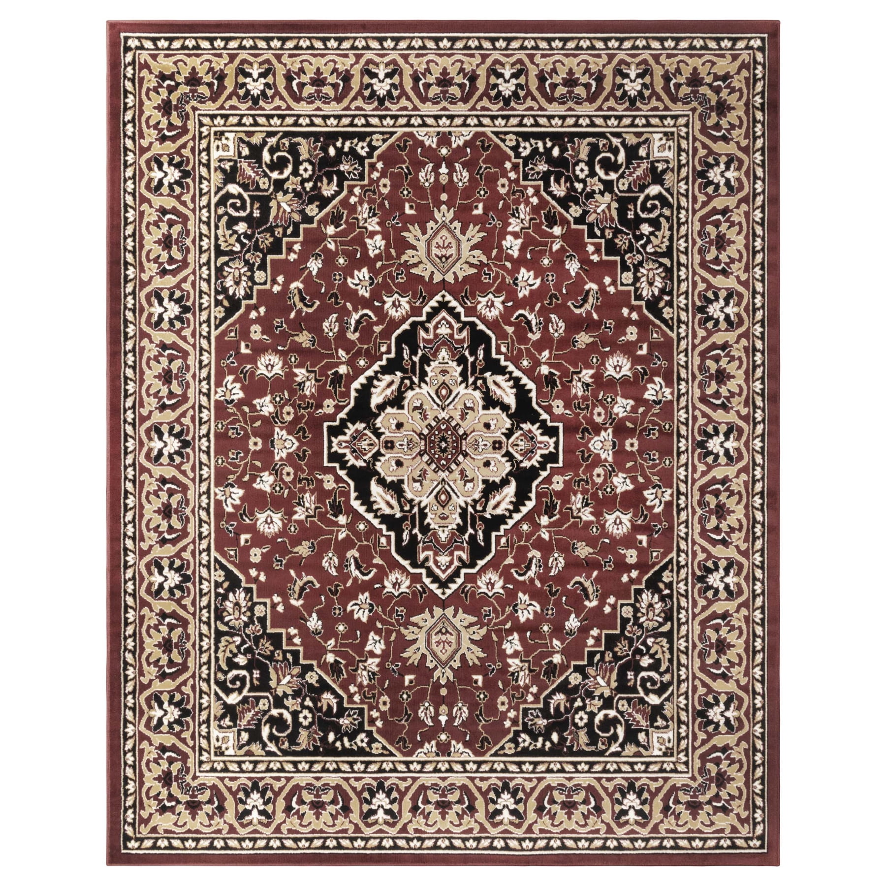 Superior Glendale Oriental Medallion Indoor Area Rug, 2'x3', Red ...