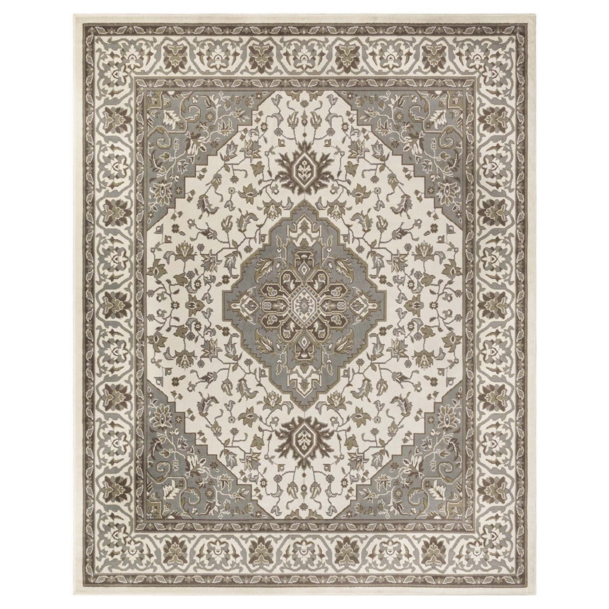 Superior Glendale Oriental Medallion Indoor Area Rug, 8'x10', Green ...