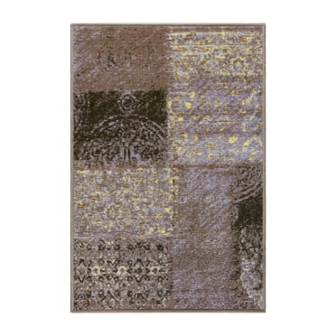 Superior Color Block Area Rug 5' x 5' , Plush Indoor Rugs For Living ...