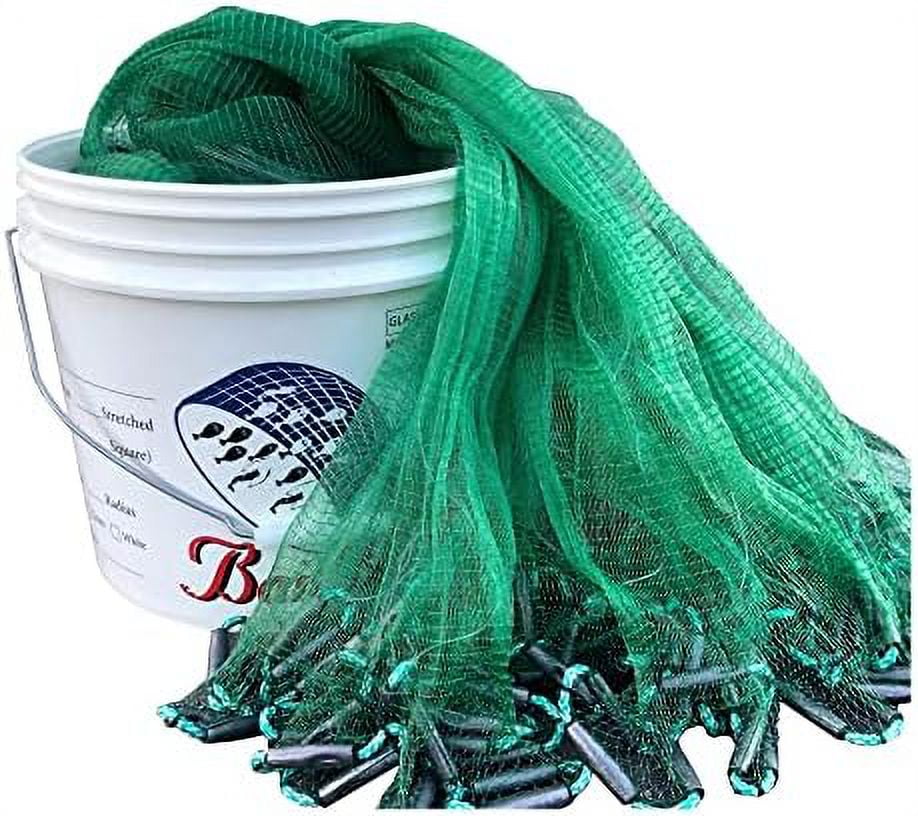 Superior Handmade Mullet Cast Net: 1-1/4" Sq. Mesh (7 ft) - Walmart.com