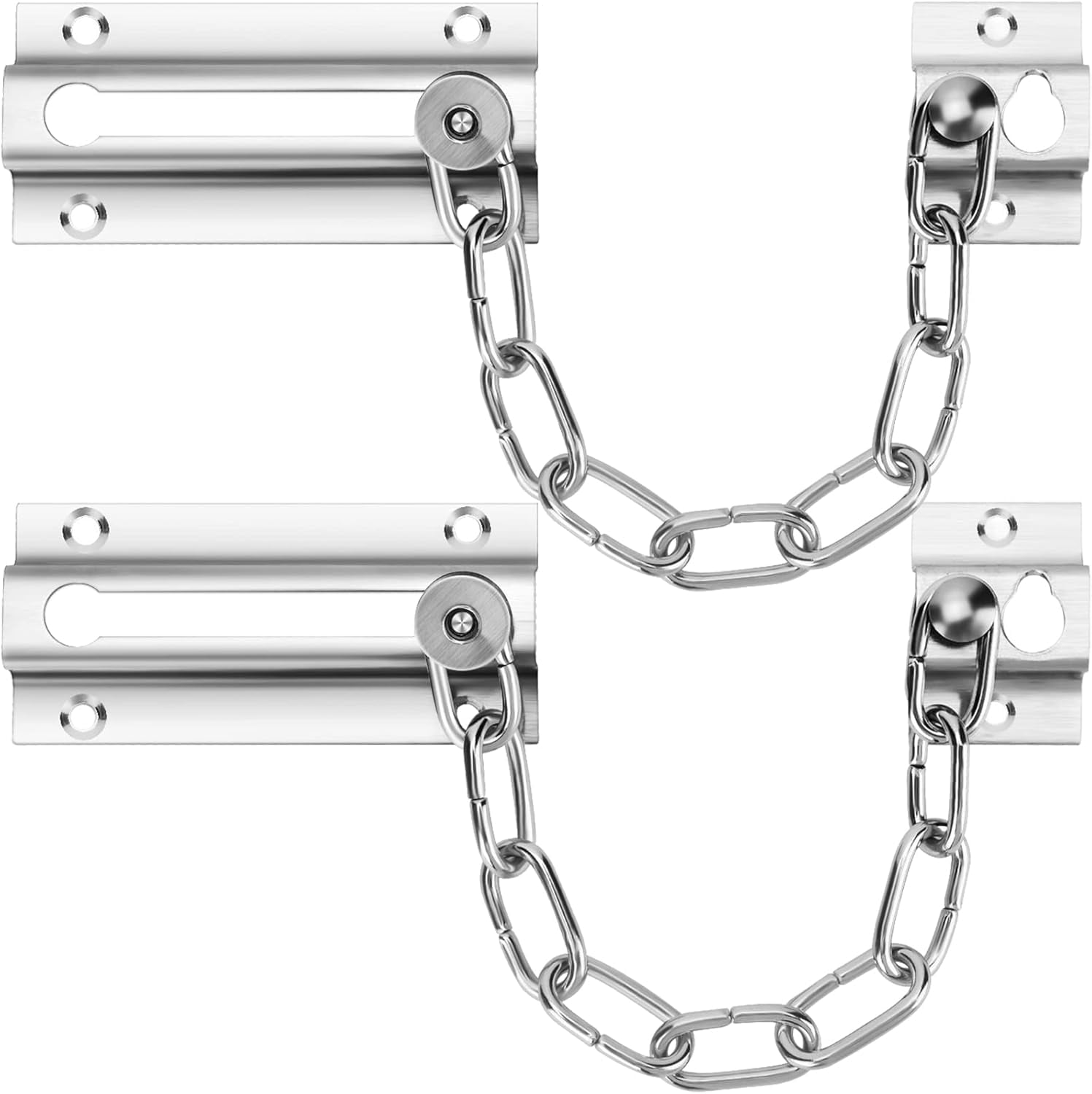 Superior Hub 2 Pack Door Chain Lock, Stainless Steel Chain Locks for ...