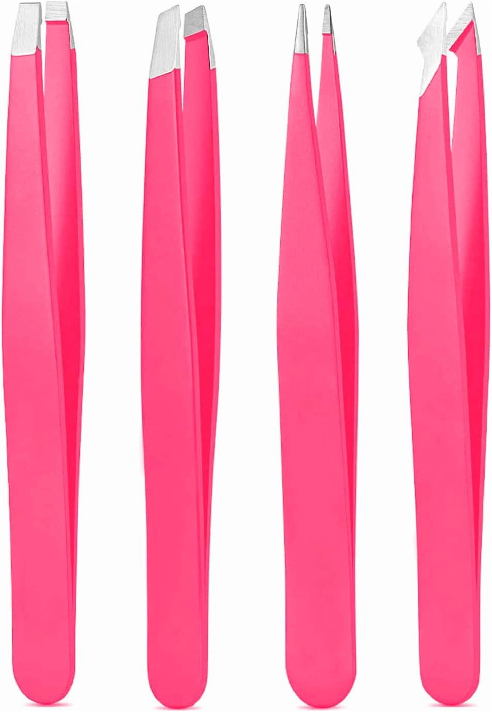 Superior Hub Tweezers Set, High Precision Stainless Steel Eyebrow ...