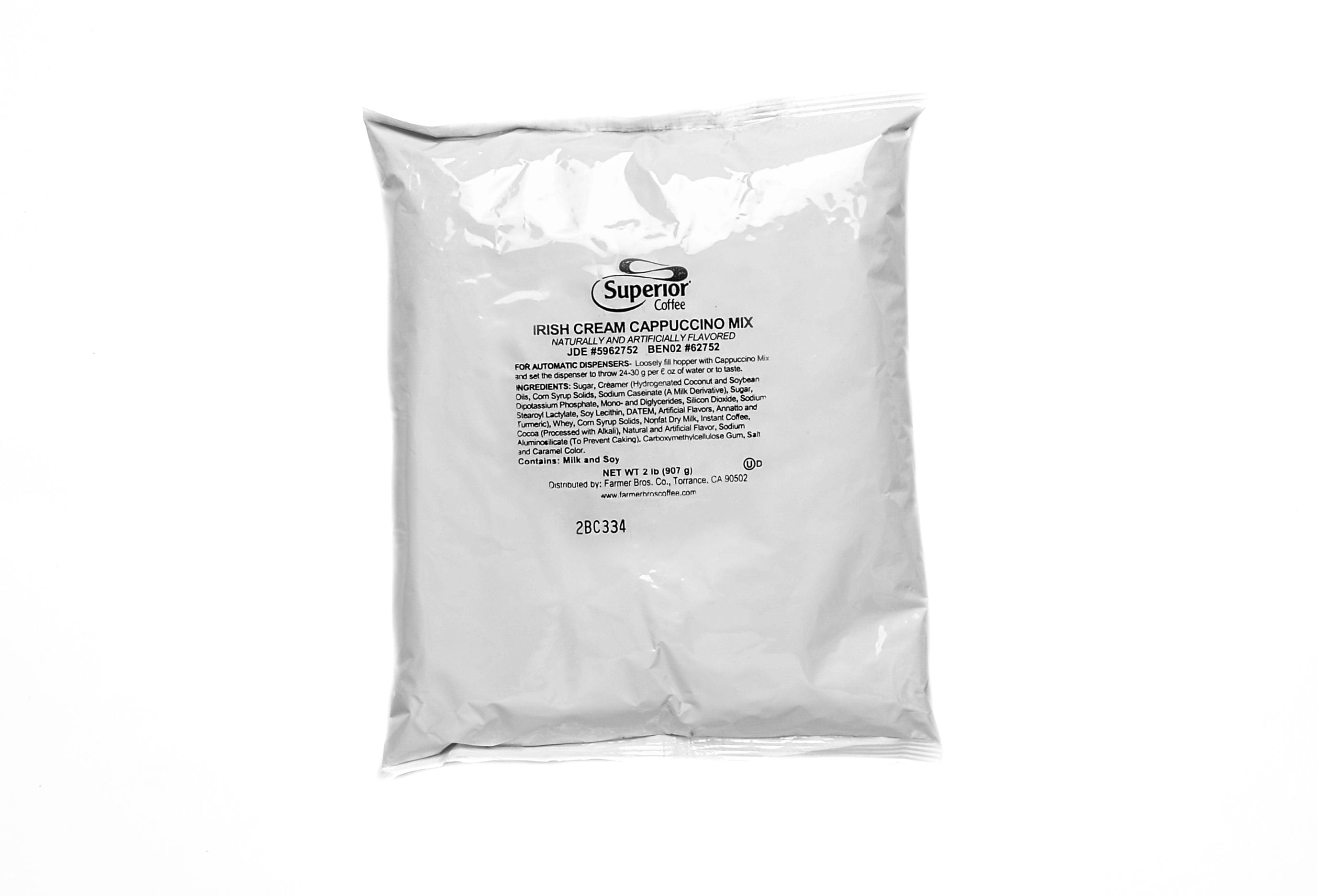 Superior Irish Cream Powdered Cappuccino Mix (1 bag/2 lbs) - Walmart.com