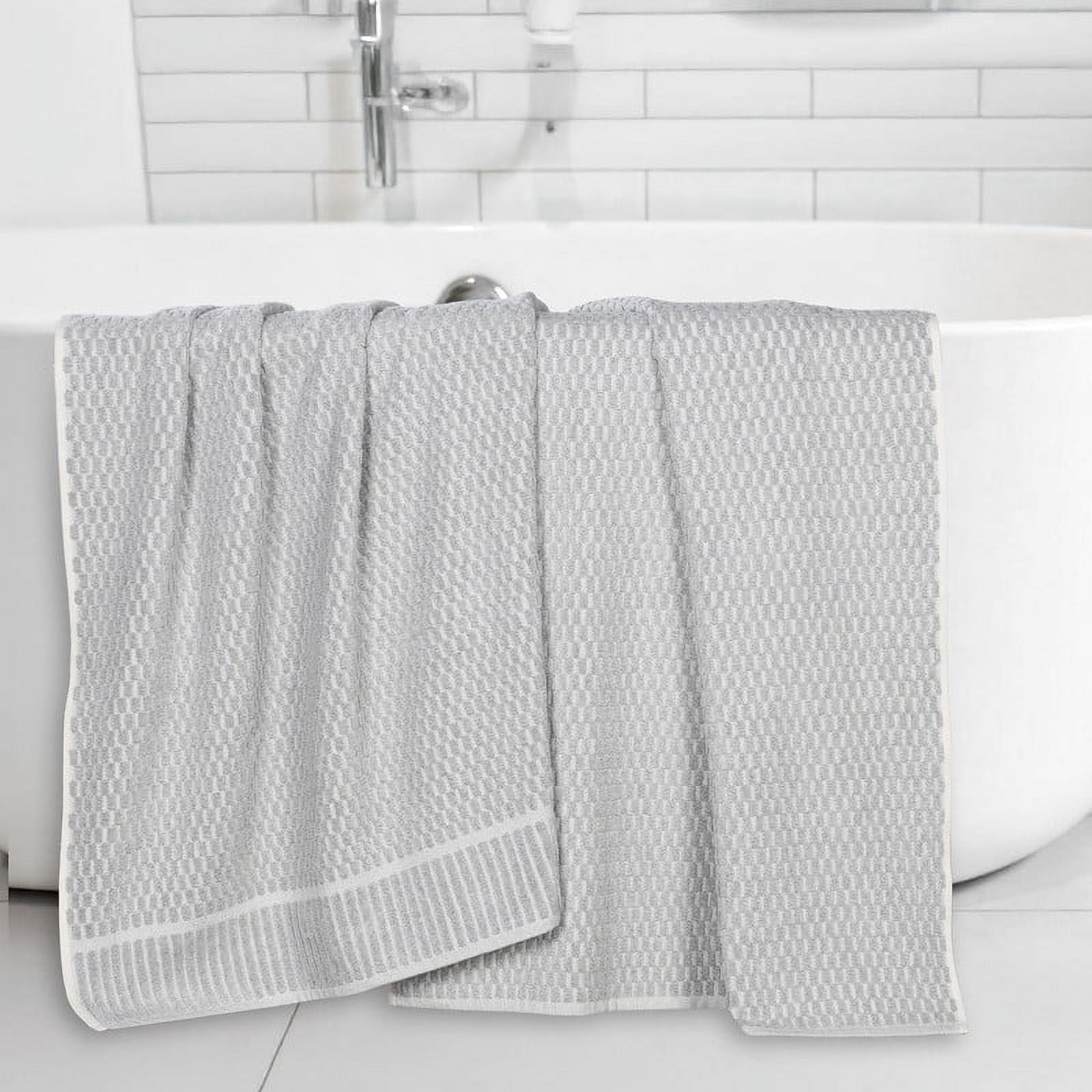 Superior Juno Viscose Cotton Blend Medium Weight Bath Sheets, Set of 2 ...