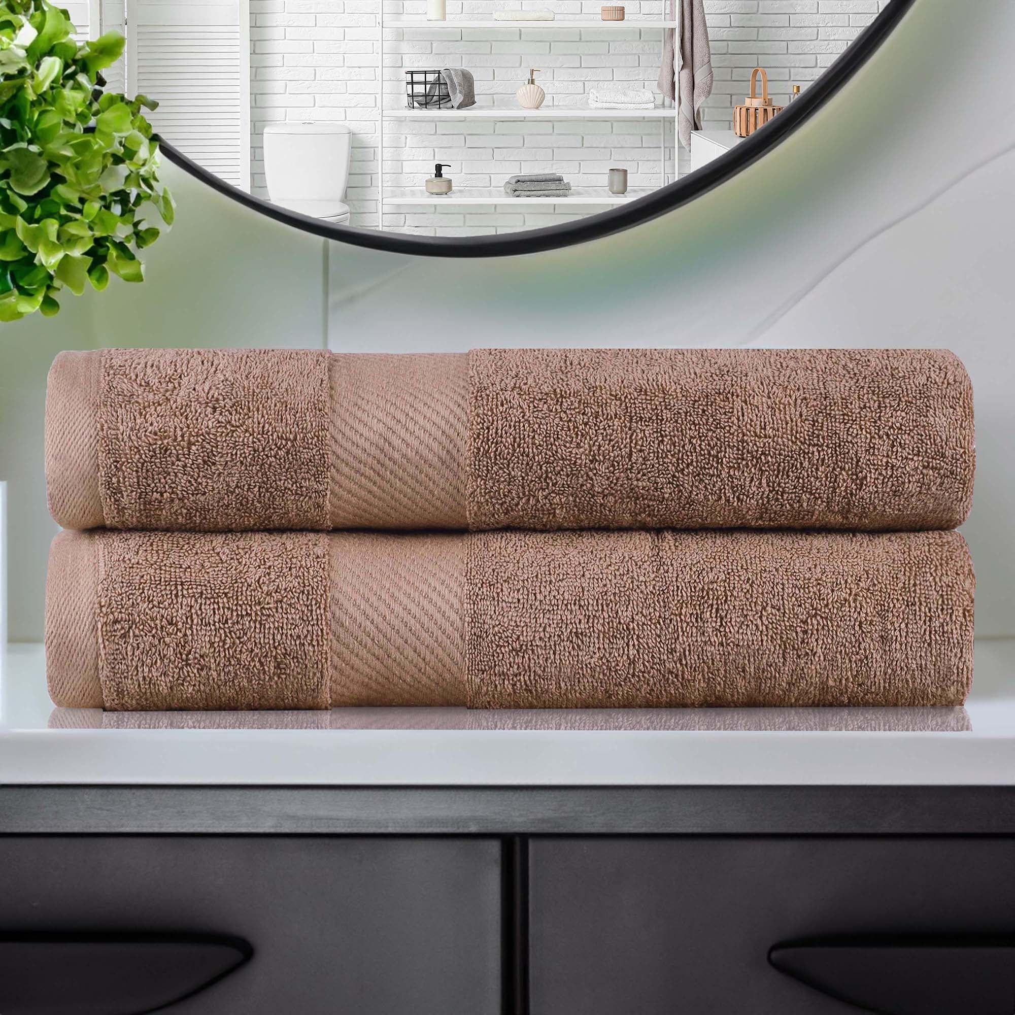 Superior Kendell Egyptian Cotton Bath Towels - 27x52 inches - Walmart.com