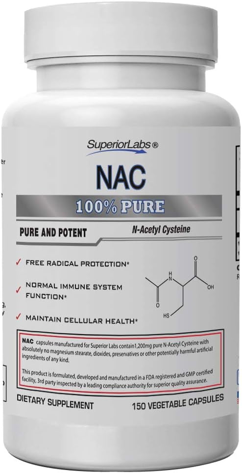 Superior Labs - NAC (N-Acetyl Cysteine) - Dietary Supplement with ...