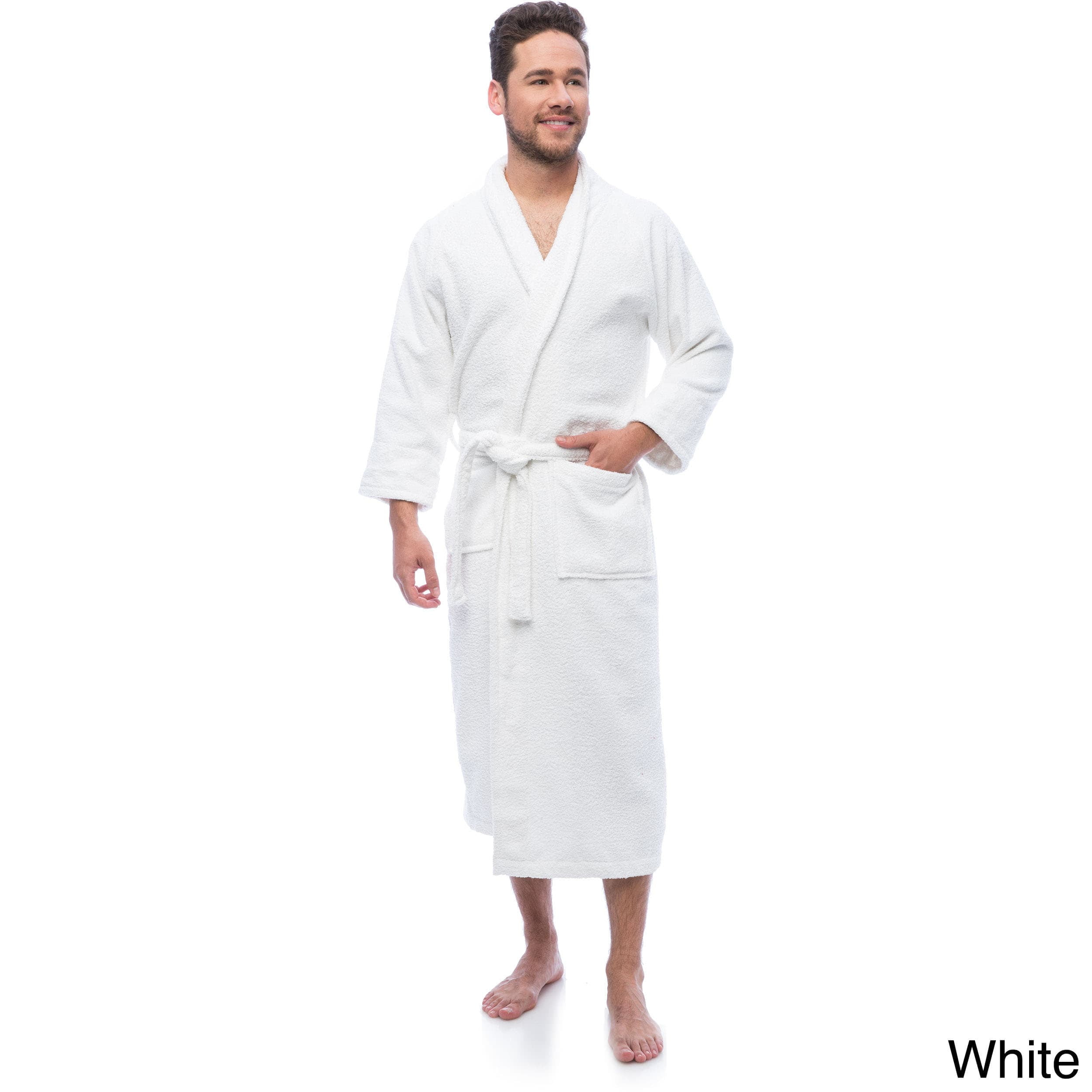 Superior Luxurious 100-percent Combed Cotton Unisex Terry Bath Robe ...