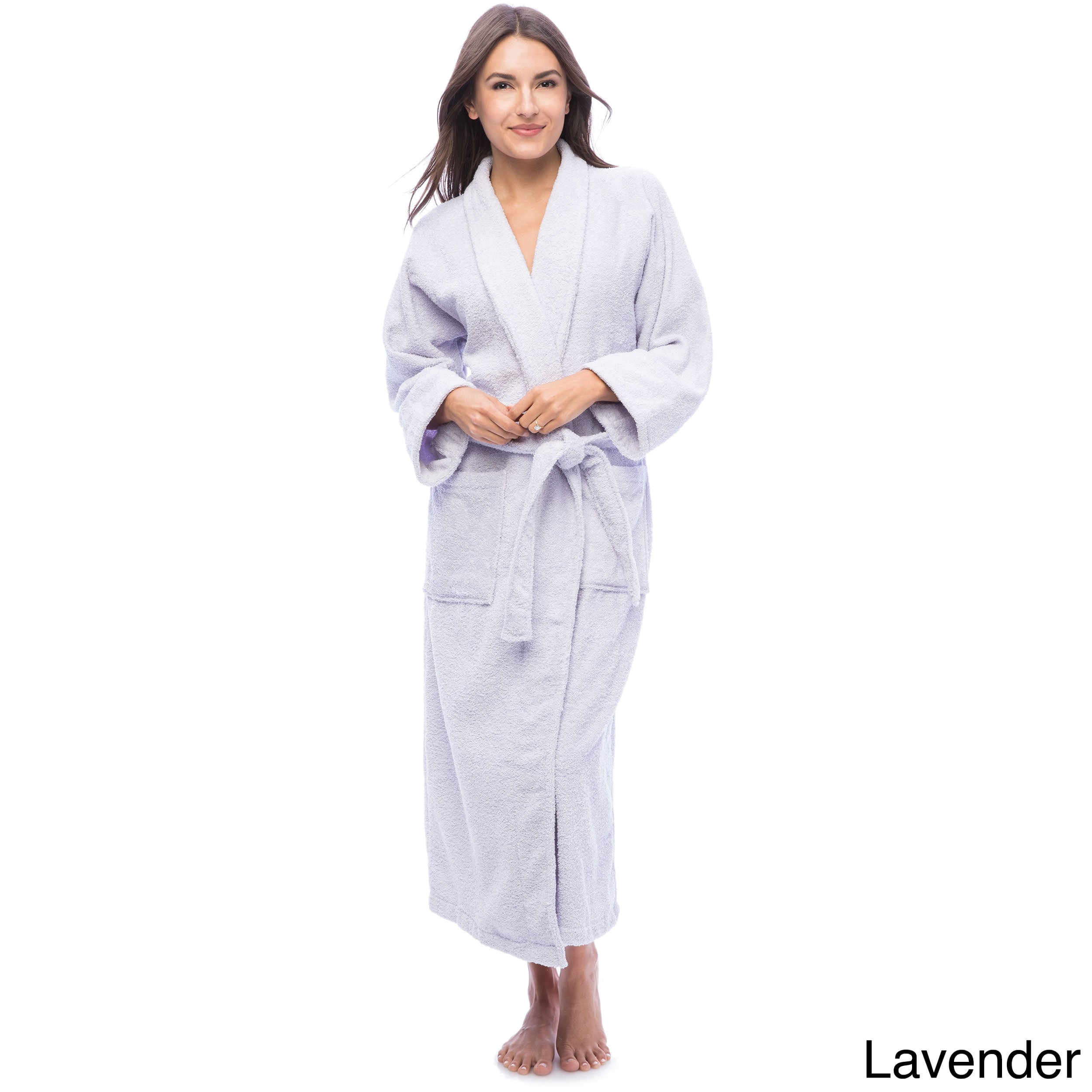 Superior Luxurious 100-percent Combed Cotton Unisex Terry Bath Robe ...