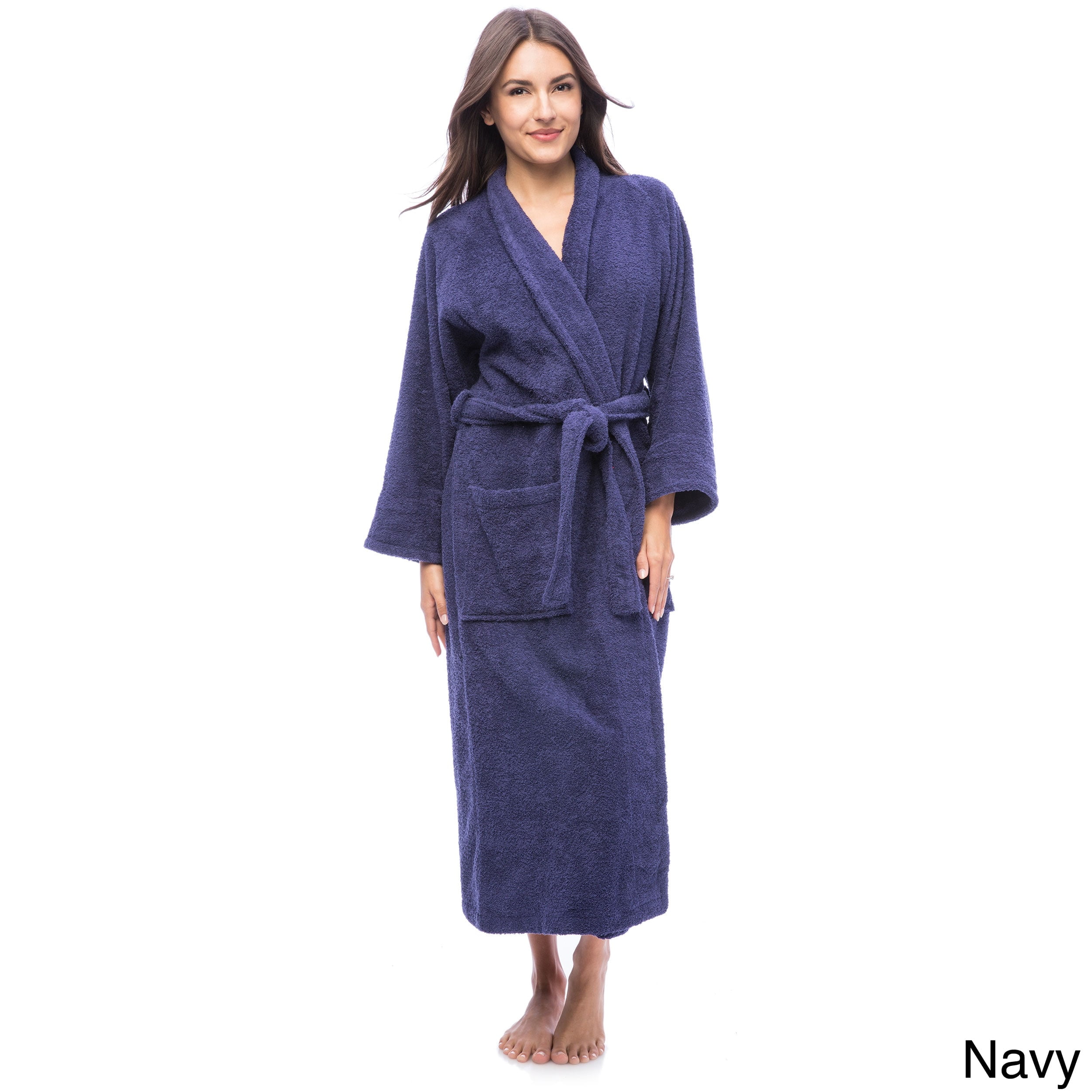 Superior Luxurious 100-percent Combed Cotton Unisex Terry Bath Robe ...