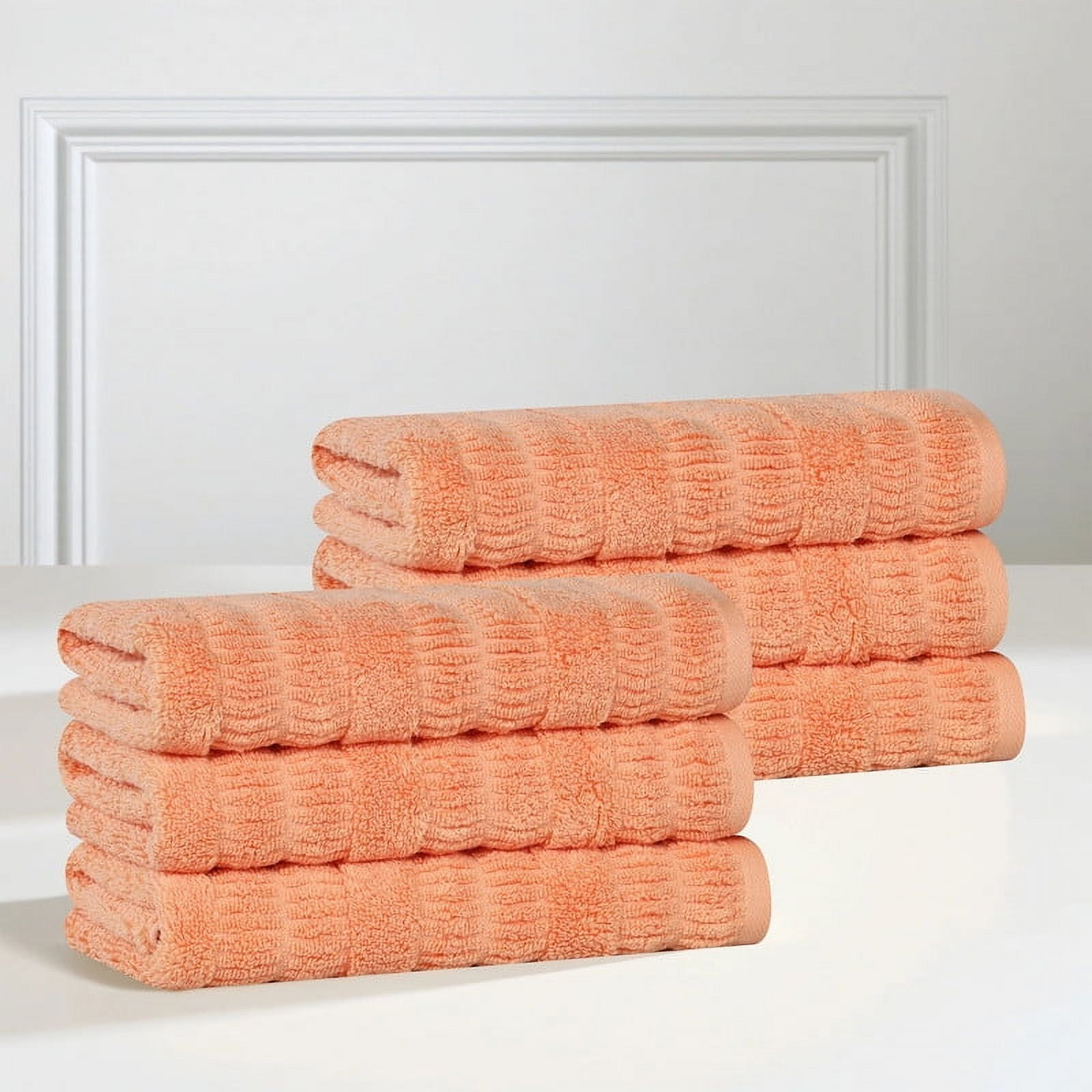 Superior Mika Smart Twist Cotton Medium Weight Hand Towels, Set of 6 ...