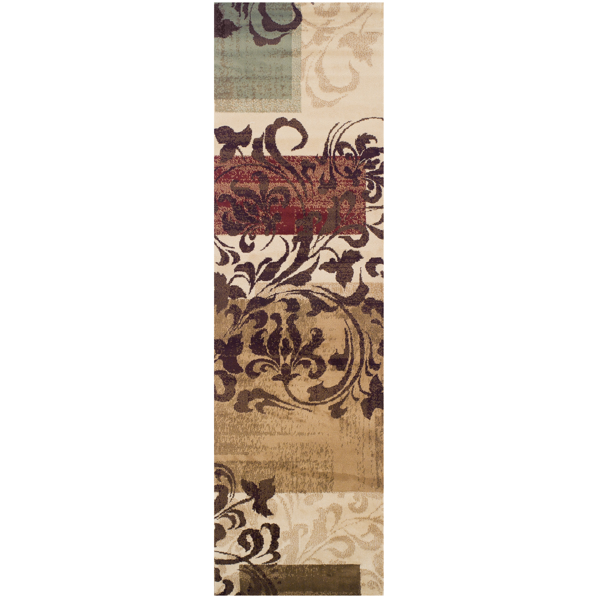Superior Modern Scroll Tyra Textured Indoor High-Low Area Rug, 2' 7" X ...