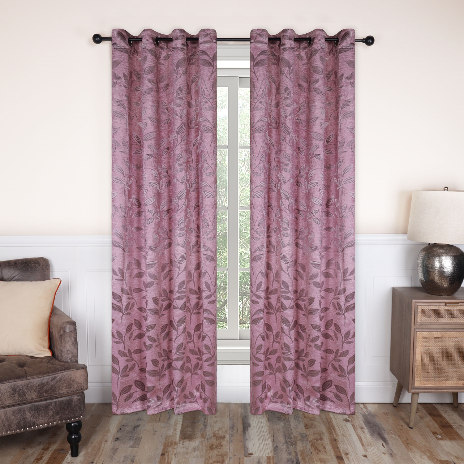 Kittattinny Geometric Blackout Curtain Set - Walmart.com