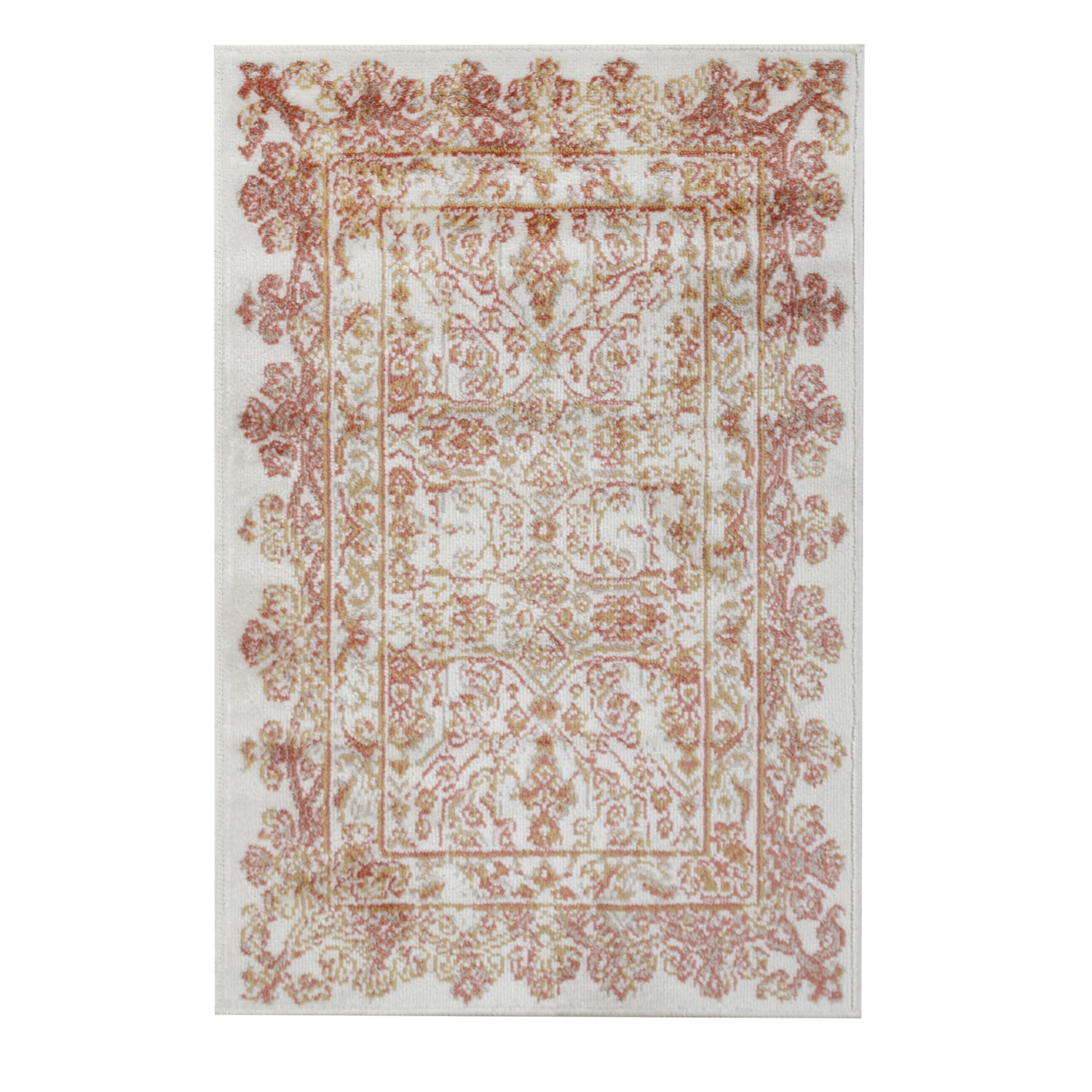 Superior Myel Classic Medallion Indoor Runner Rug, 2'7"x8', Mulberry ...