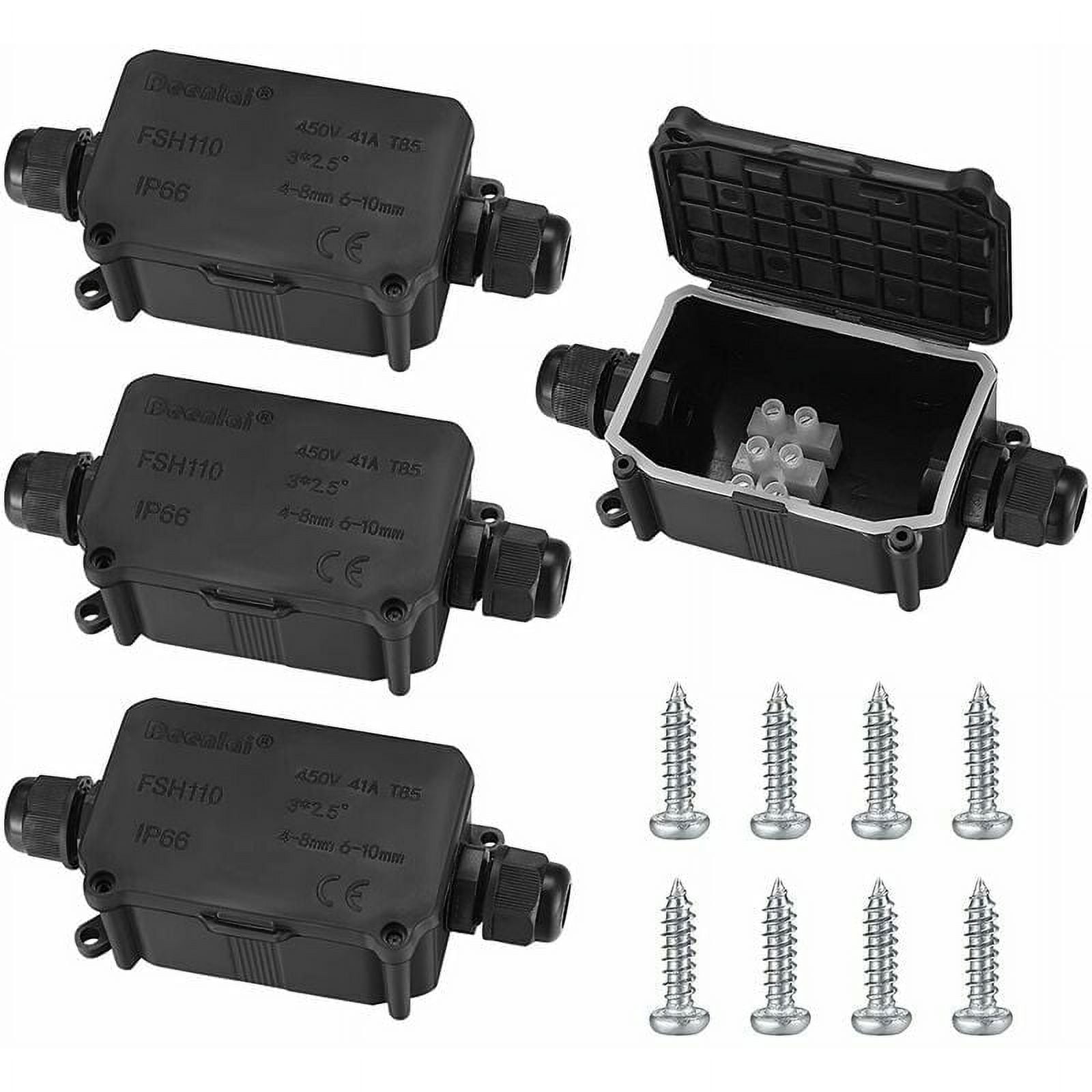 Superior Outdoor Junction Box, Waterproof IP68, Coaxial Cable Connector ...