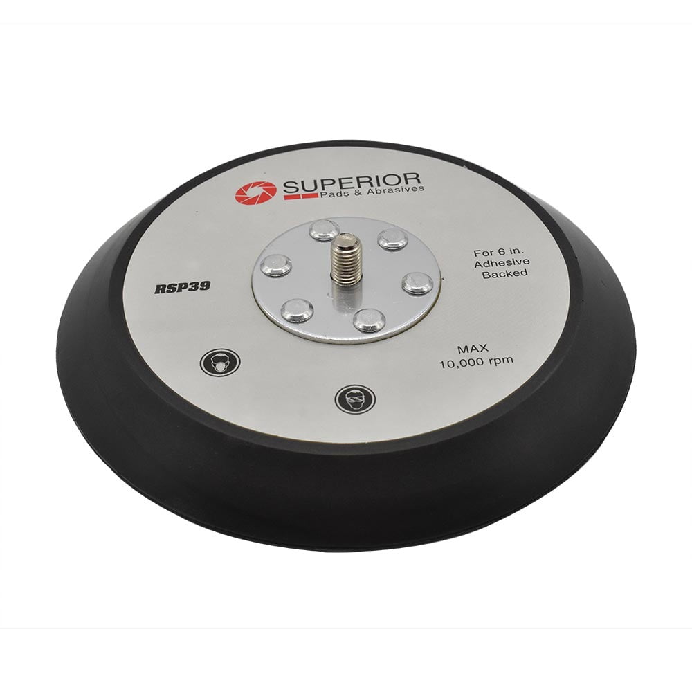 Superior Pads and Abrasives RSP39 6 Inch Dia No Vacuum Holes PSA ...