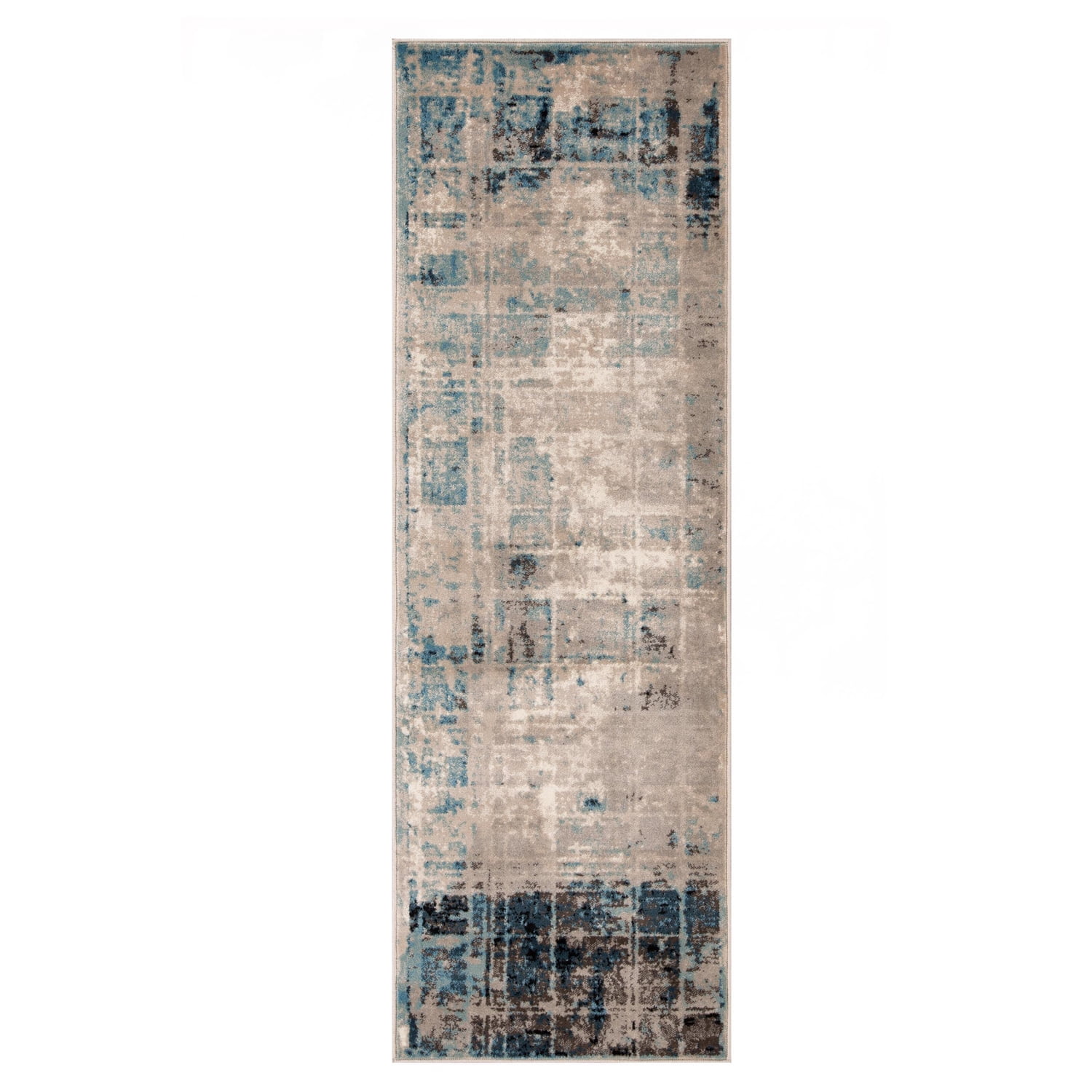 Free Shipping! Superior Palani Washed Abstract Indoor Runner Rug 27x8 ...