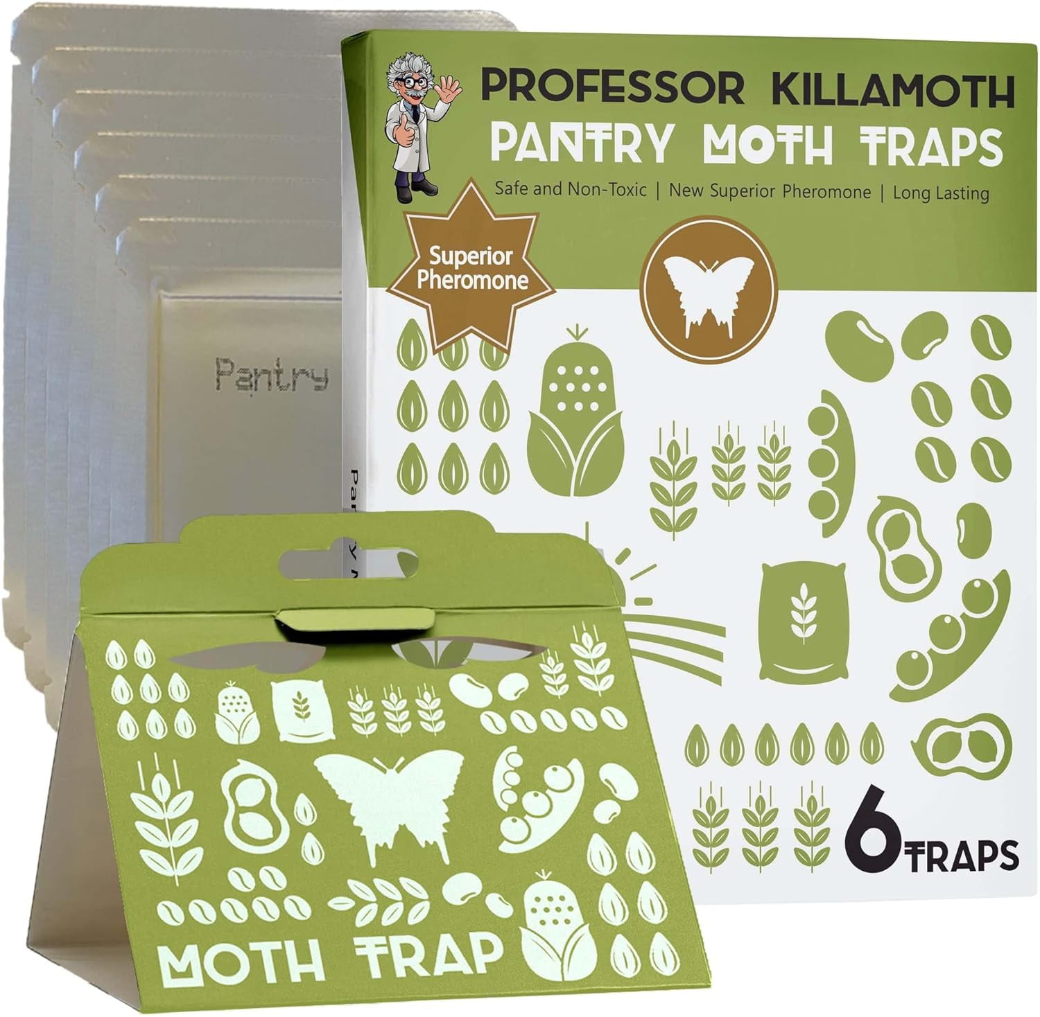 Superior Pantry Moth Traps 6-Pack with Pheromones Prime | No ...