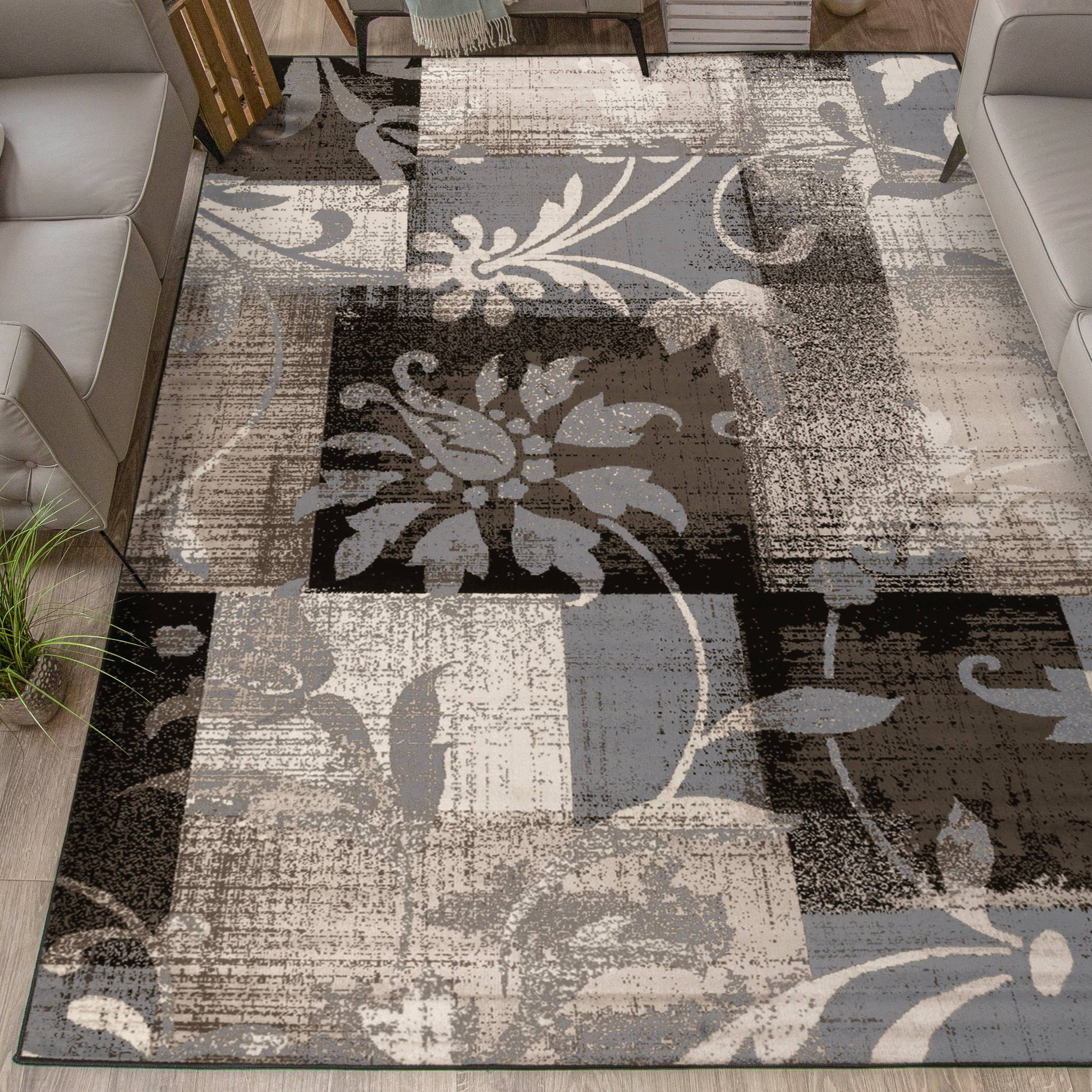 Superior Pastiche Floral Indoor Area Rug, 9' x 12', Beige - Walmart.com