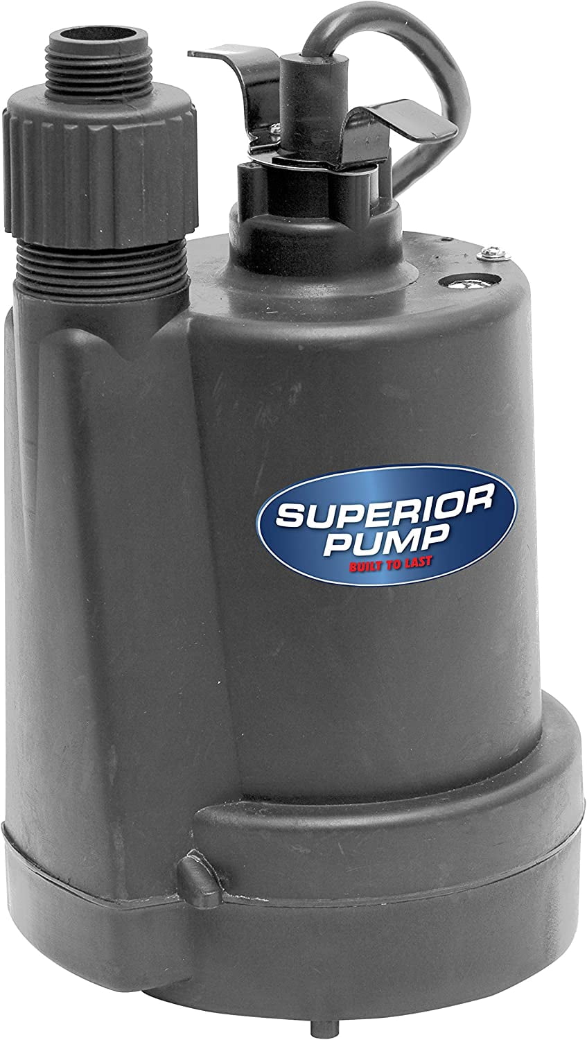 Superior Pump 91250 1800GPH Thermoplastic Submersible Utility Pump with ...