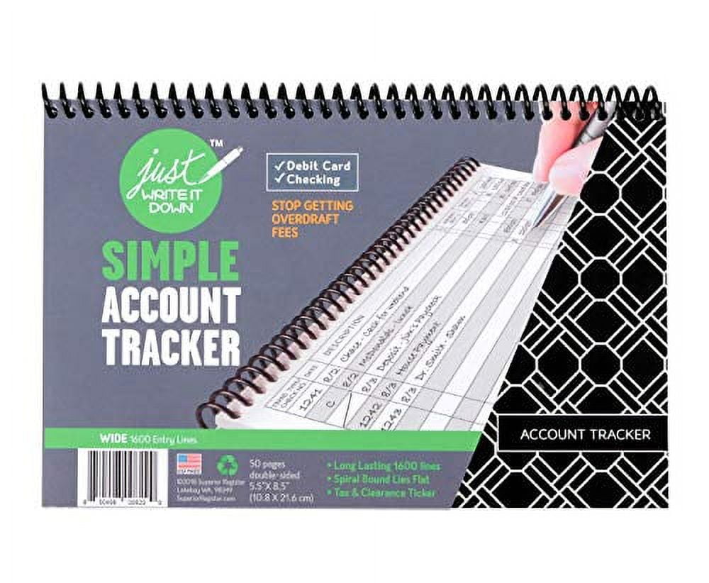 Superior RegisterCheck and Debit .. Card Register, Simple Account ...