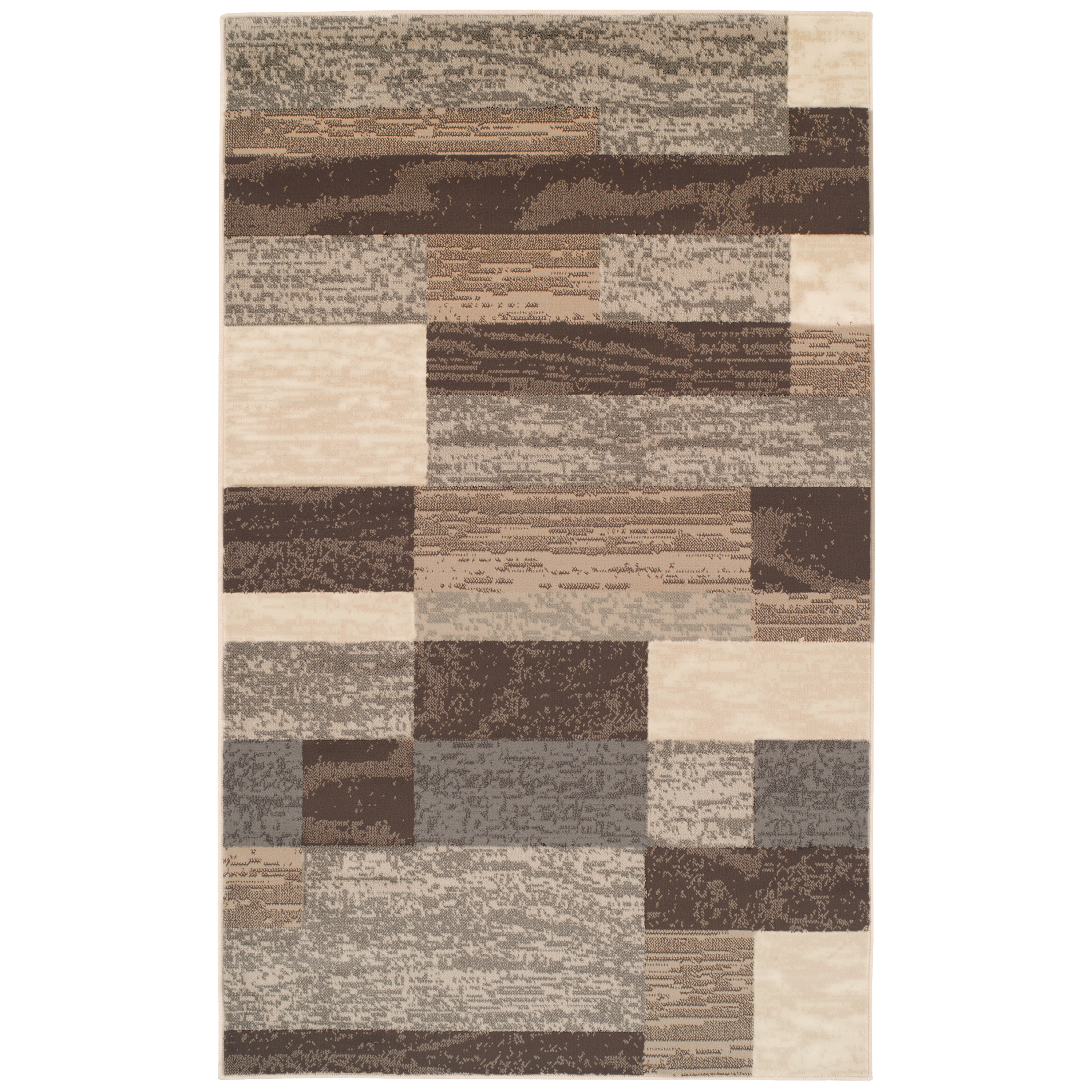 Superior Rockwood Geometric Indoor Area Rug, 4' x 6', Slate - Walmart.com