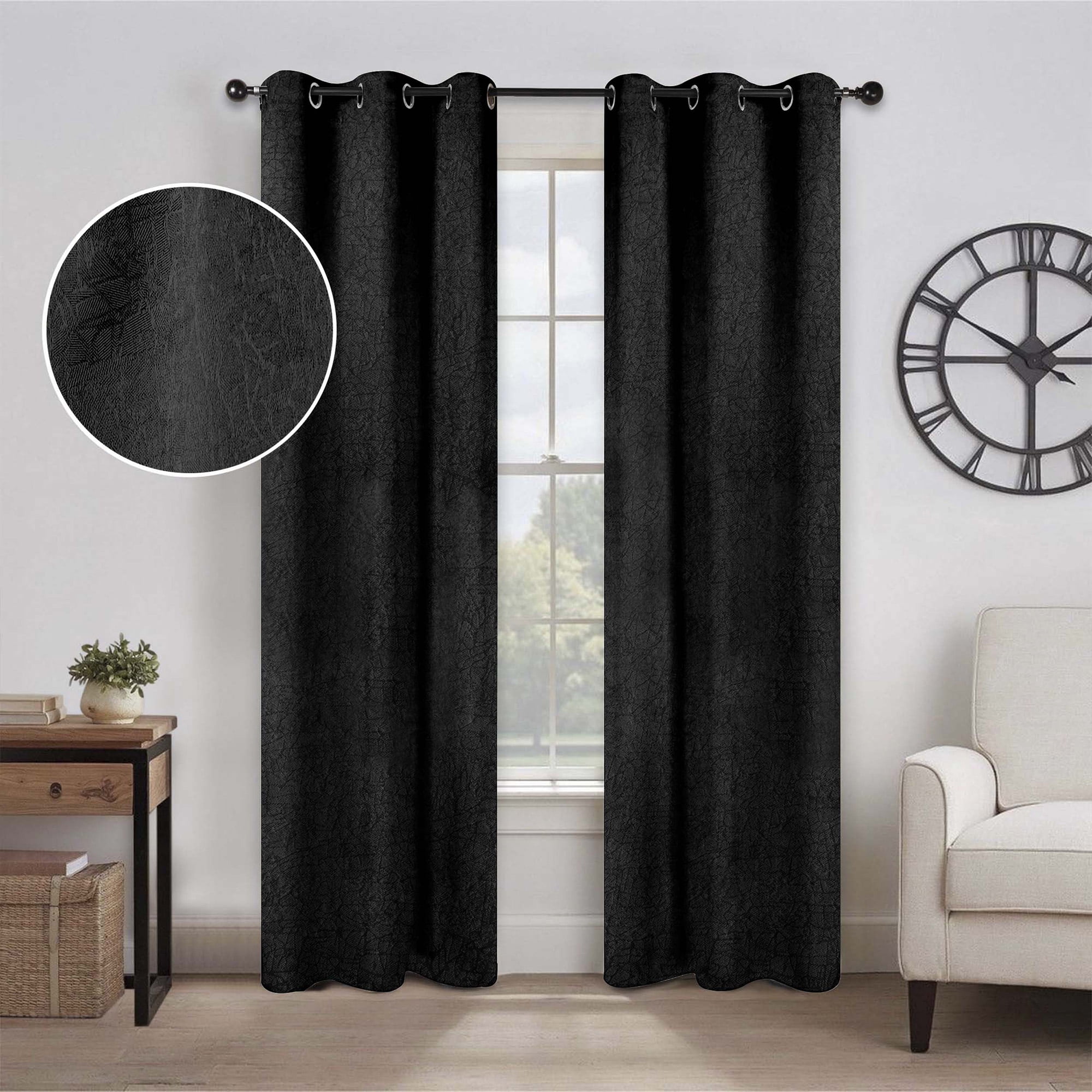 Superior Senna Blackout Curtains, Grommet Header, Set of 2, 42" x 63 ...
