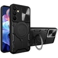 Superior Series Magnetic Hybrid Case with Ring Stand and Camera Lens ...