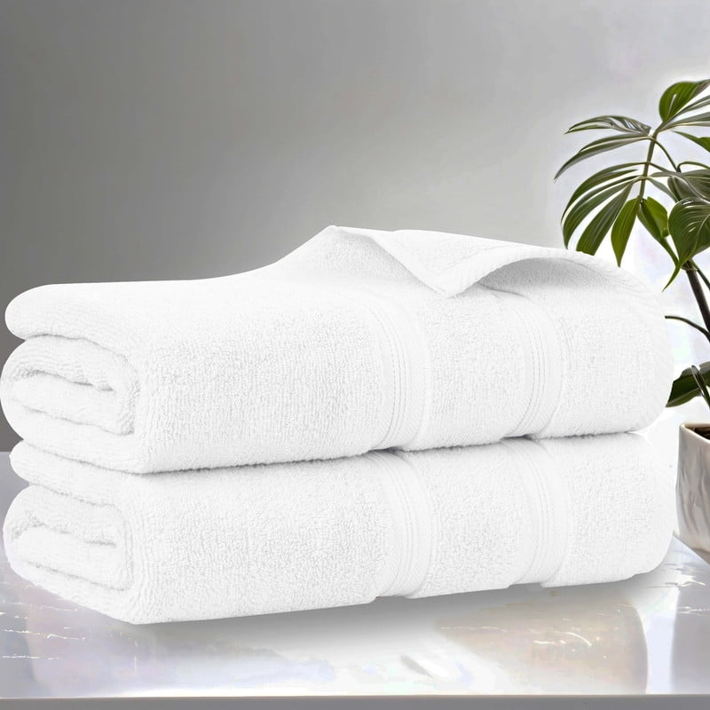 Superior Smart Dry 2-Piece Zero Twist Soft Cotton Bath Sheet Set, Quick ...