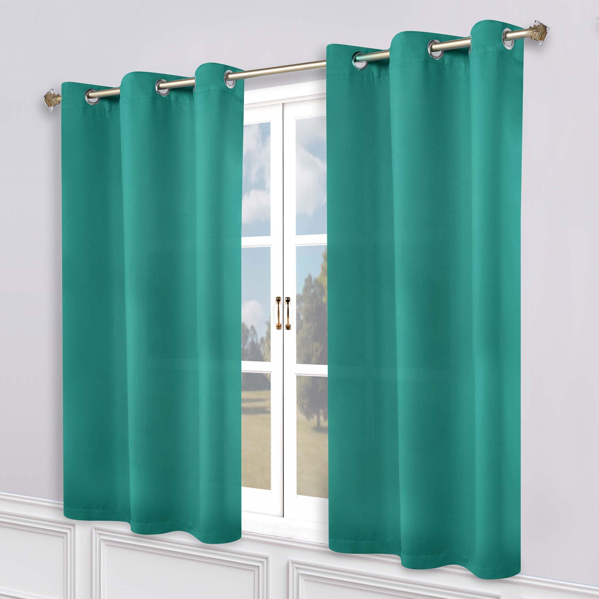 Solid Blackout Curtain Panel - Cerulean Blue 63 L - Walmart.com
