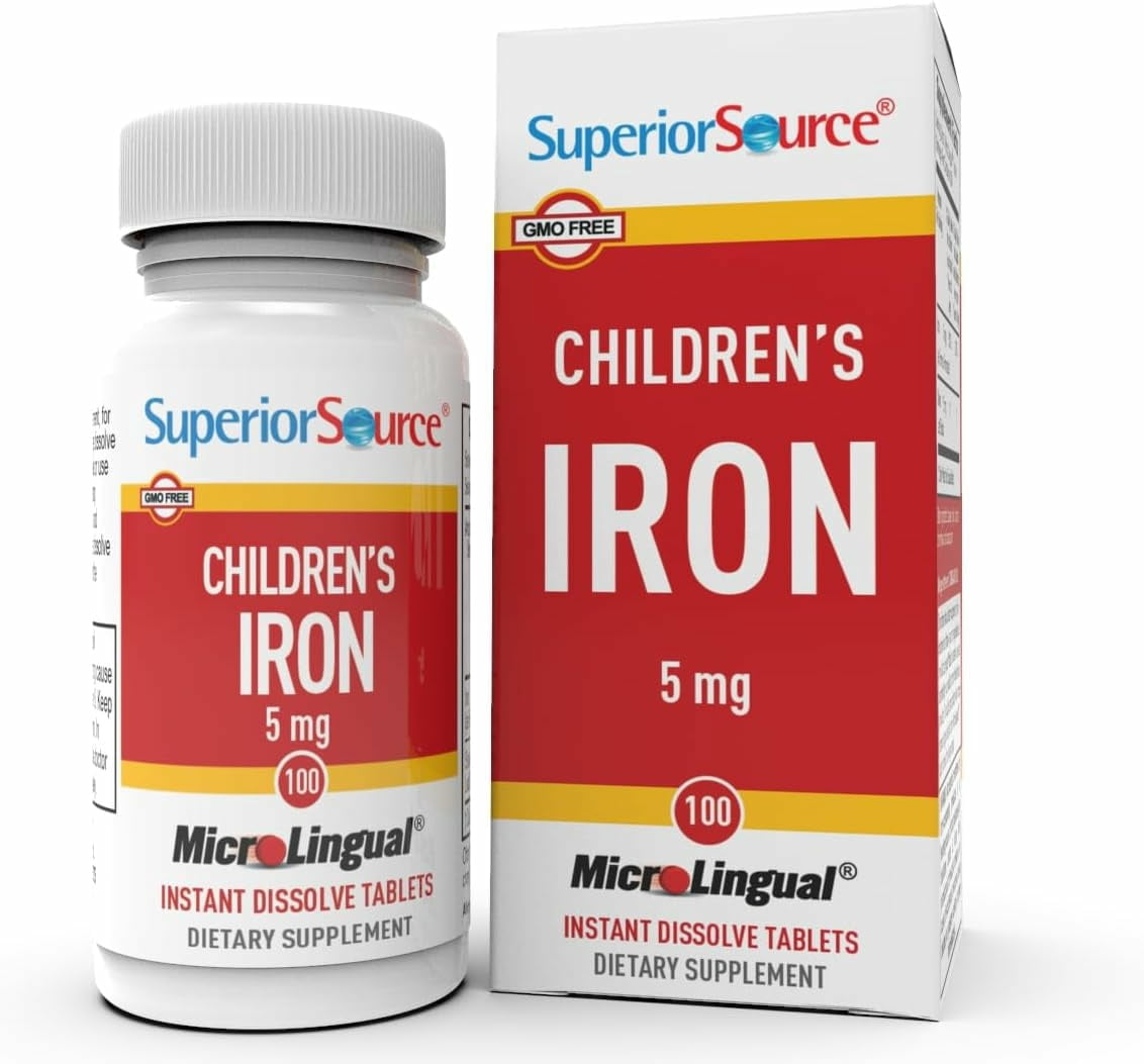 Superior Source Children's Iron 5 mg - Ferrous Fumarate Supplement for ...
