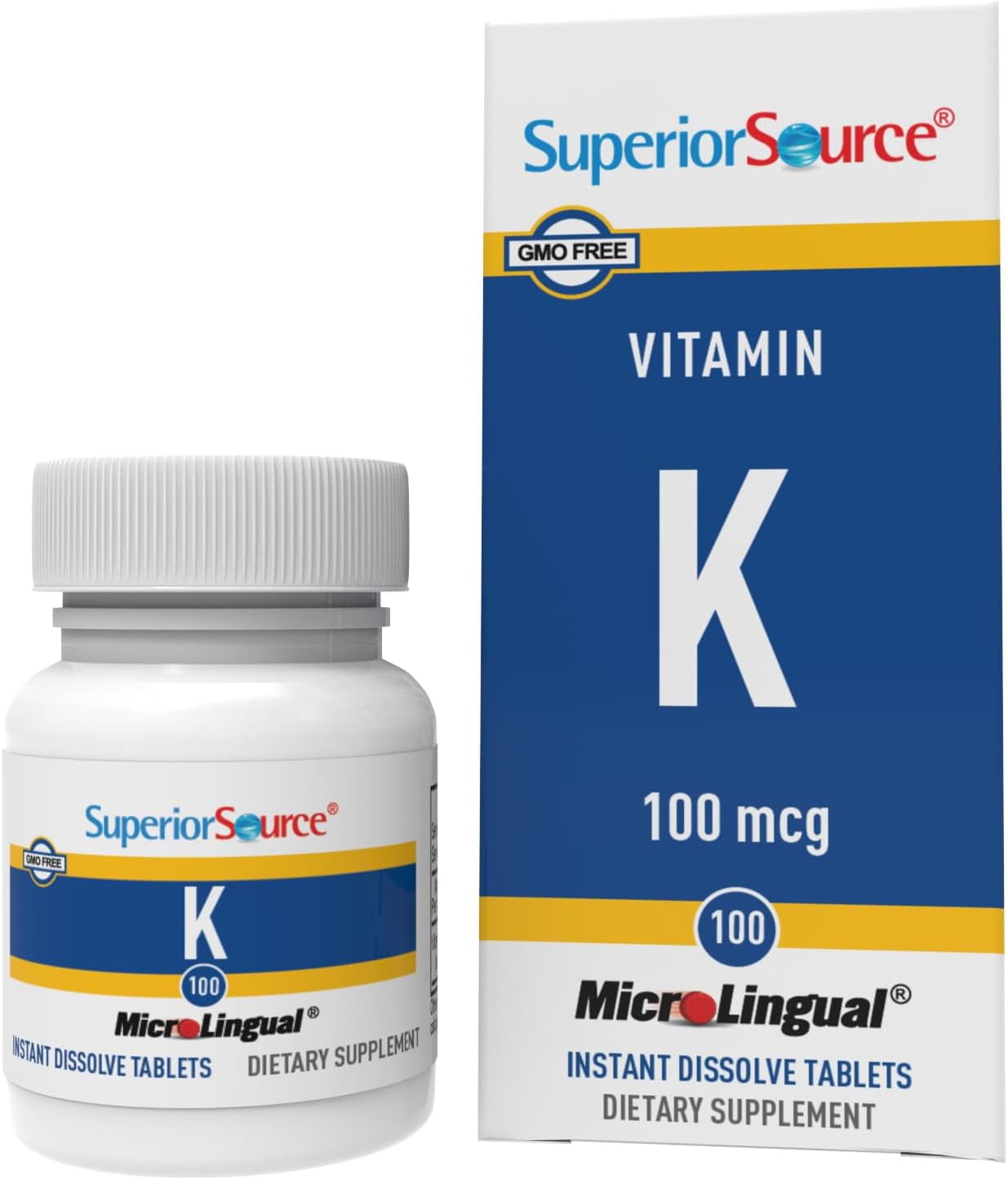 Superior Source Vitamin K1 (Phytonadione),100 mcg, Quick Dissolve ...