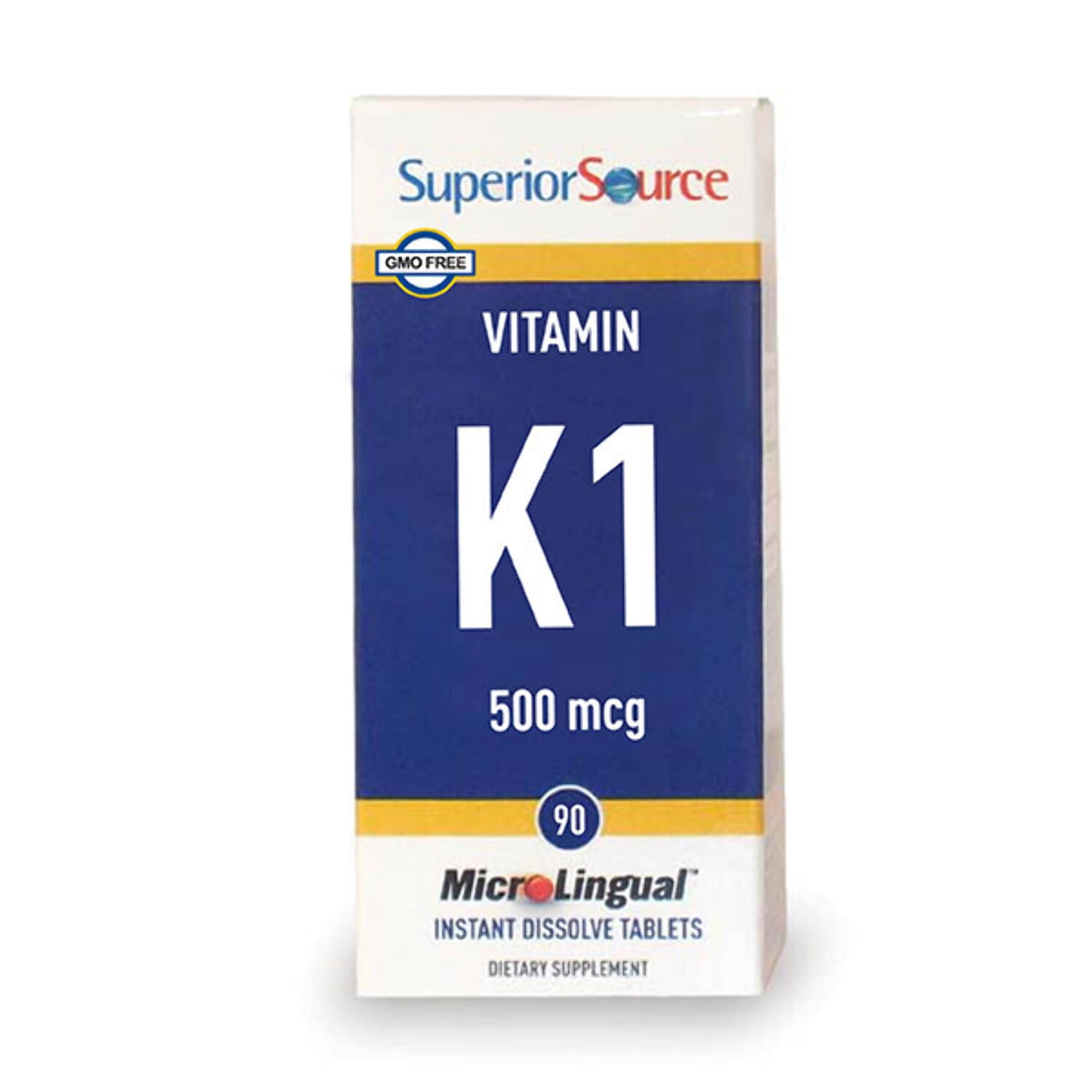 Superior Source Vitamin K1 (Phytonadione), 500 mcg, Quick Dissolve ...