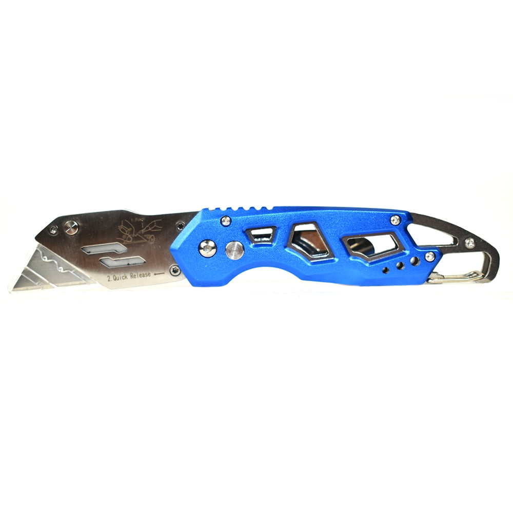 Superior Steel UK751 Folding Utility Pocket Knife Box Cutter with Belt ...