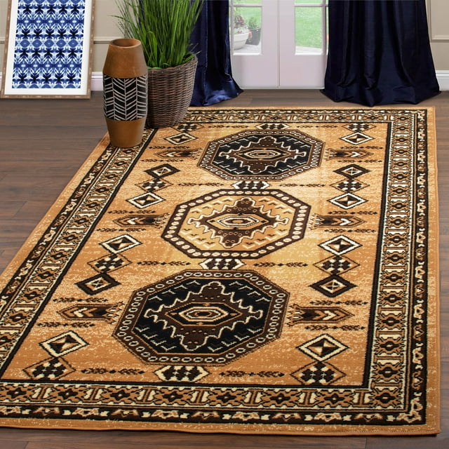 Superior Takeo Indoor Area Rug 8' x 10' - Caramel - Walmart.com