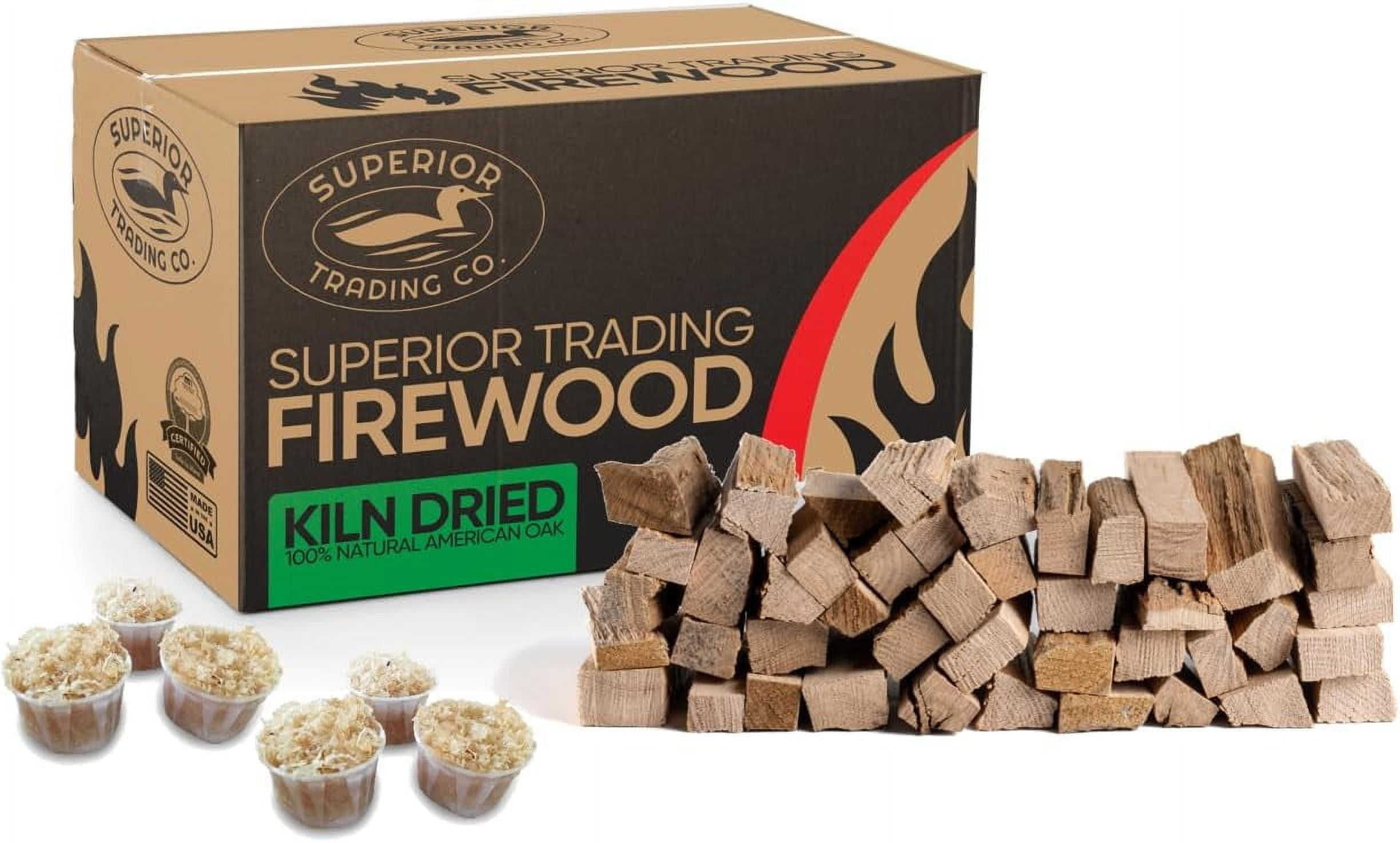 Superior Trading Natural Oak Mini Fire Stick w/Fire Starter Pods ...