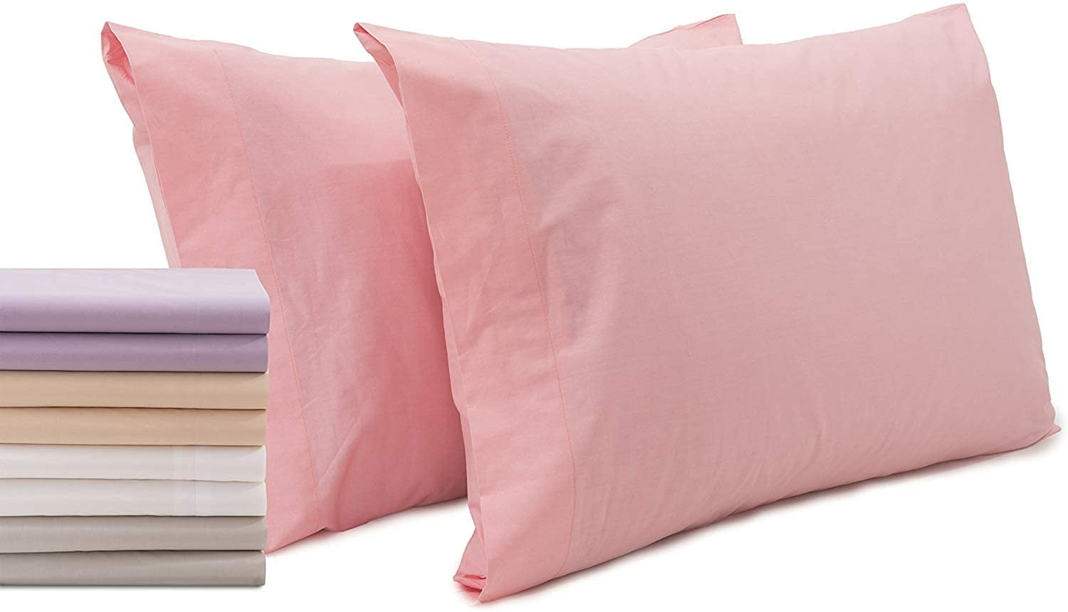 Superity 100% Premium Cotton King Size Pillow Cases - 2 Pack - Soft ...