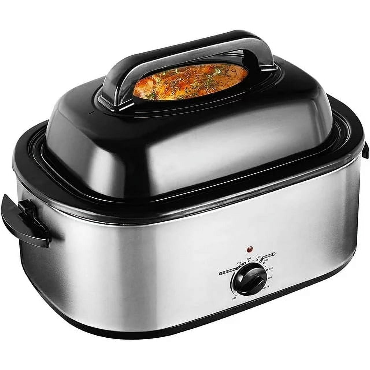Walmart 26QT Large Electric Roaster Oven, Stainless Steel Cooking ...