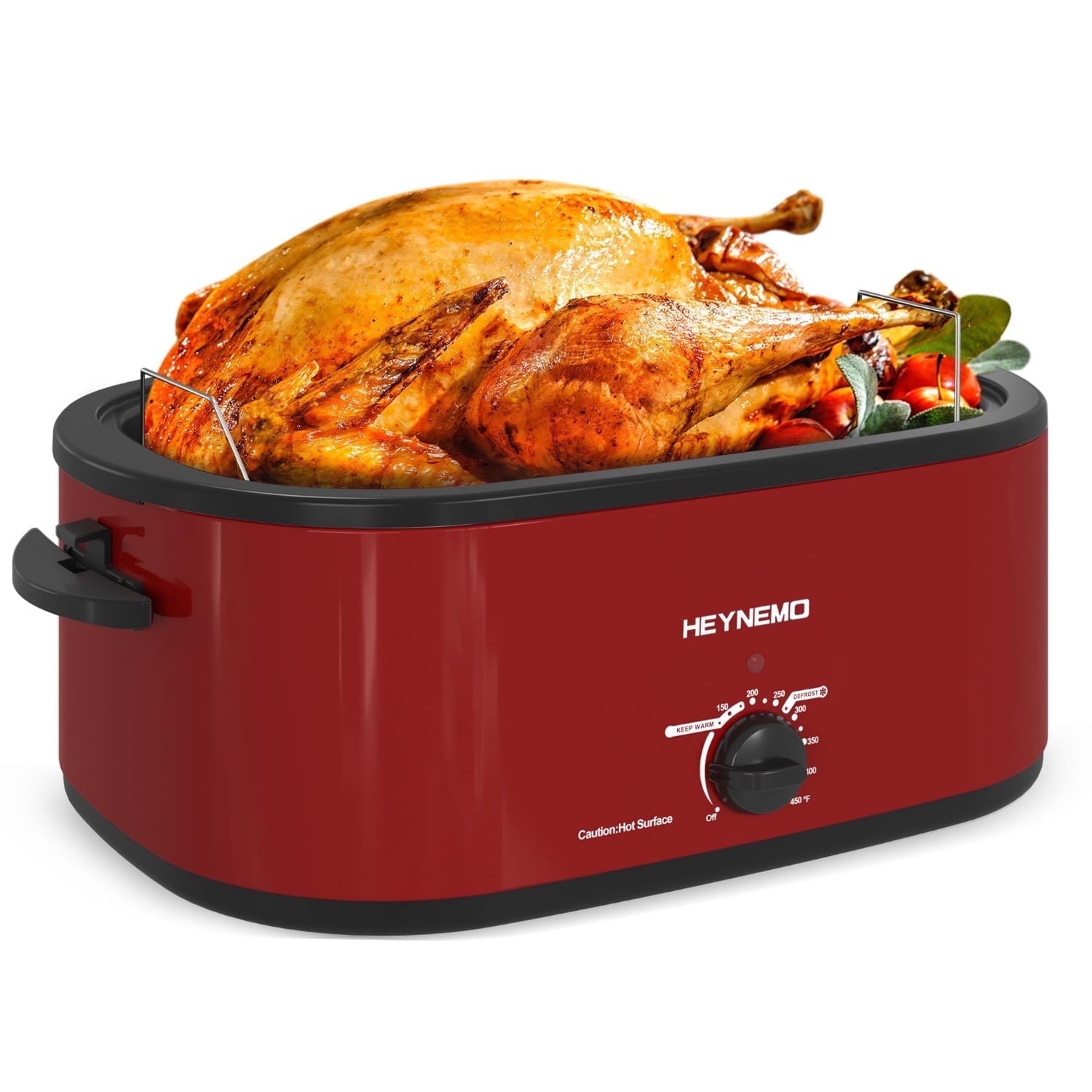 Superjoe 18 QT Electric Roaster Oven, Stainless Steel Roaster Pan for ...