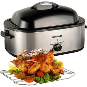 Oster 18 Quart Red Roaster with High Dome & Self-Basting Lid - Walmart.com