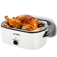 Superjoe 24 Quart Roaster Oven, Stainless Steel White - Walmart.com
