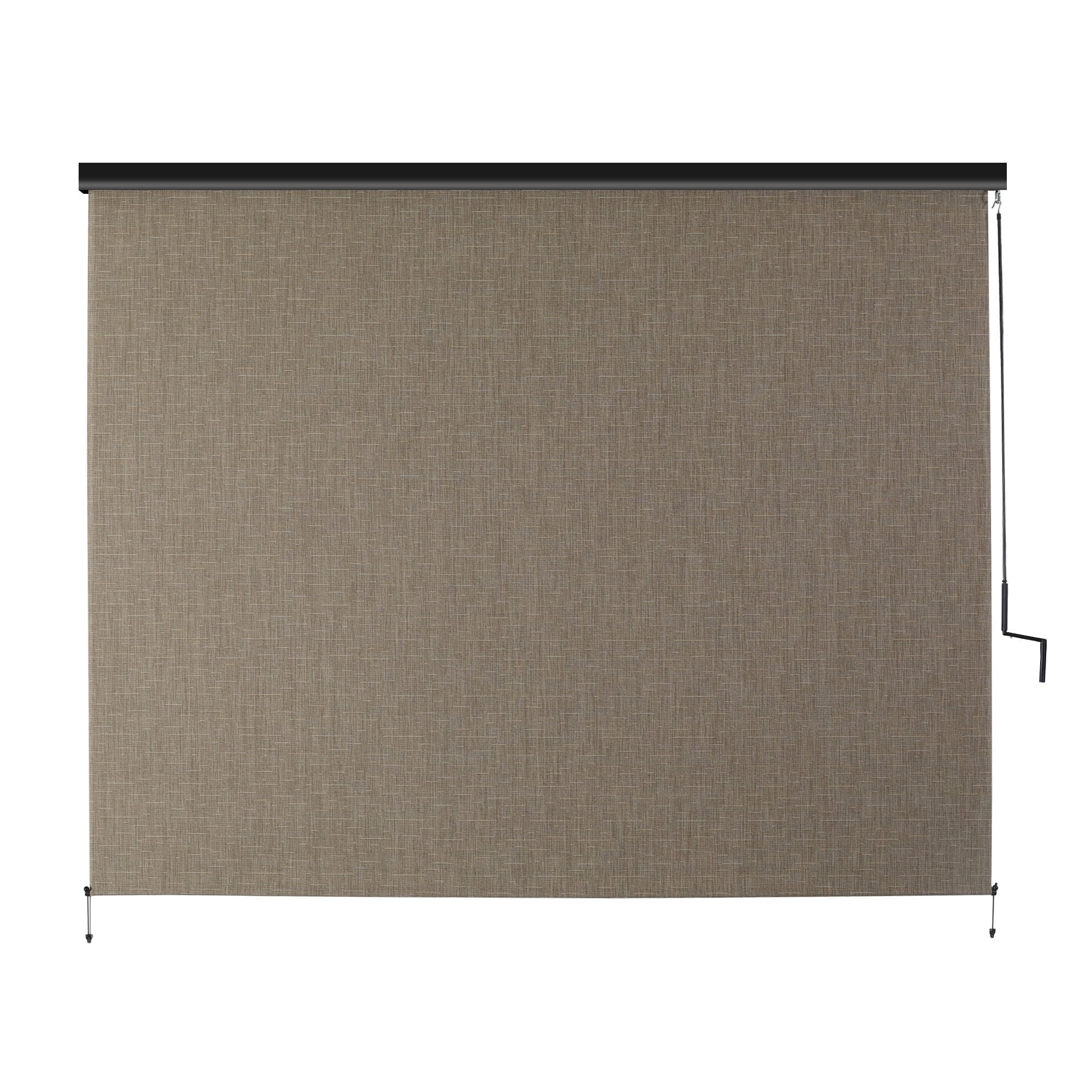 Superjoe 6x6 ft Crank Operated Outdoor Roller Shade Patio Cordless ...