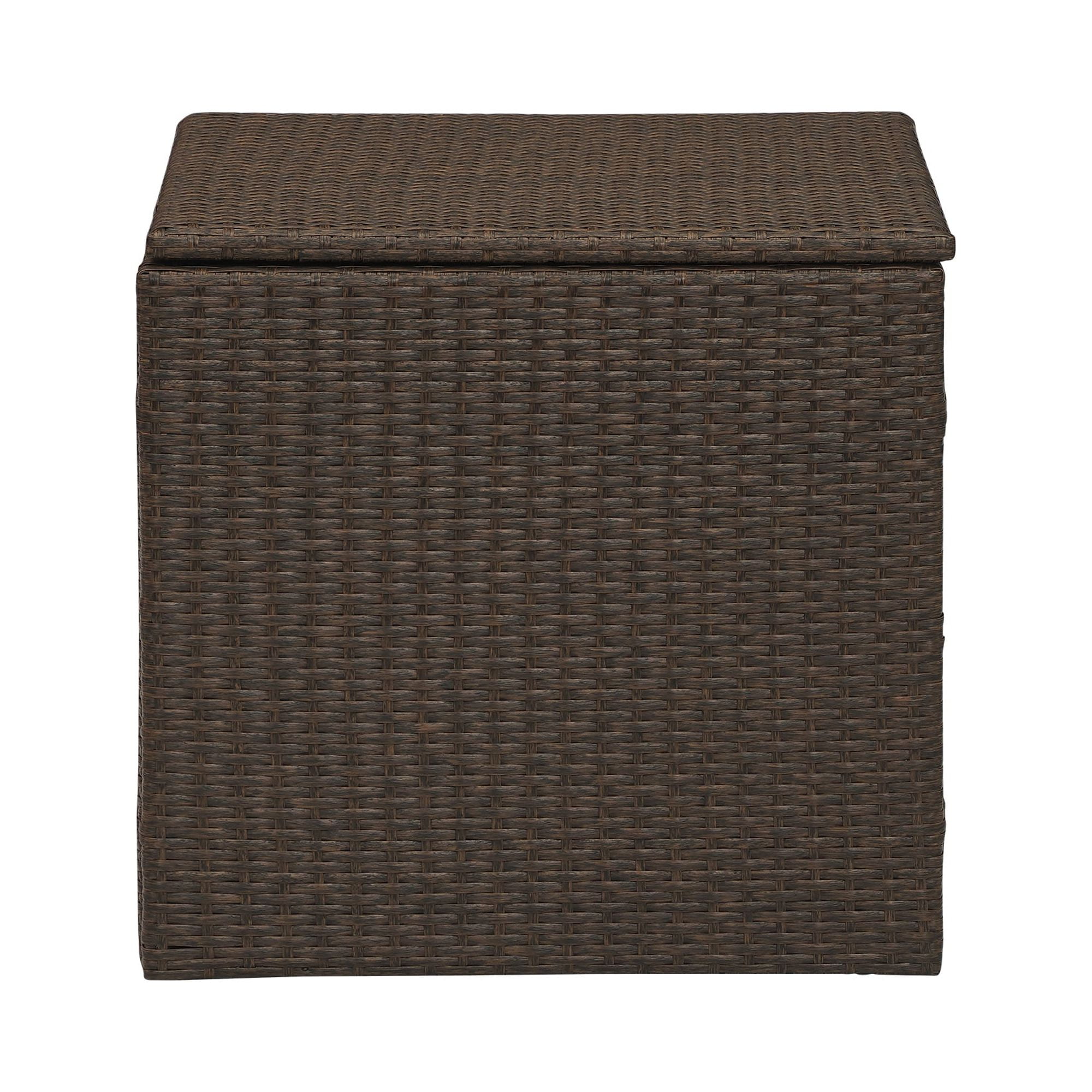 Superjoe 73 Gallon Wicker Deck Box Patio Outdoor Storage Box for ...