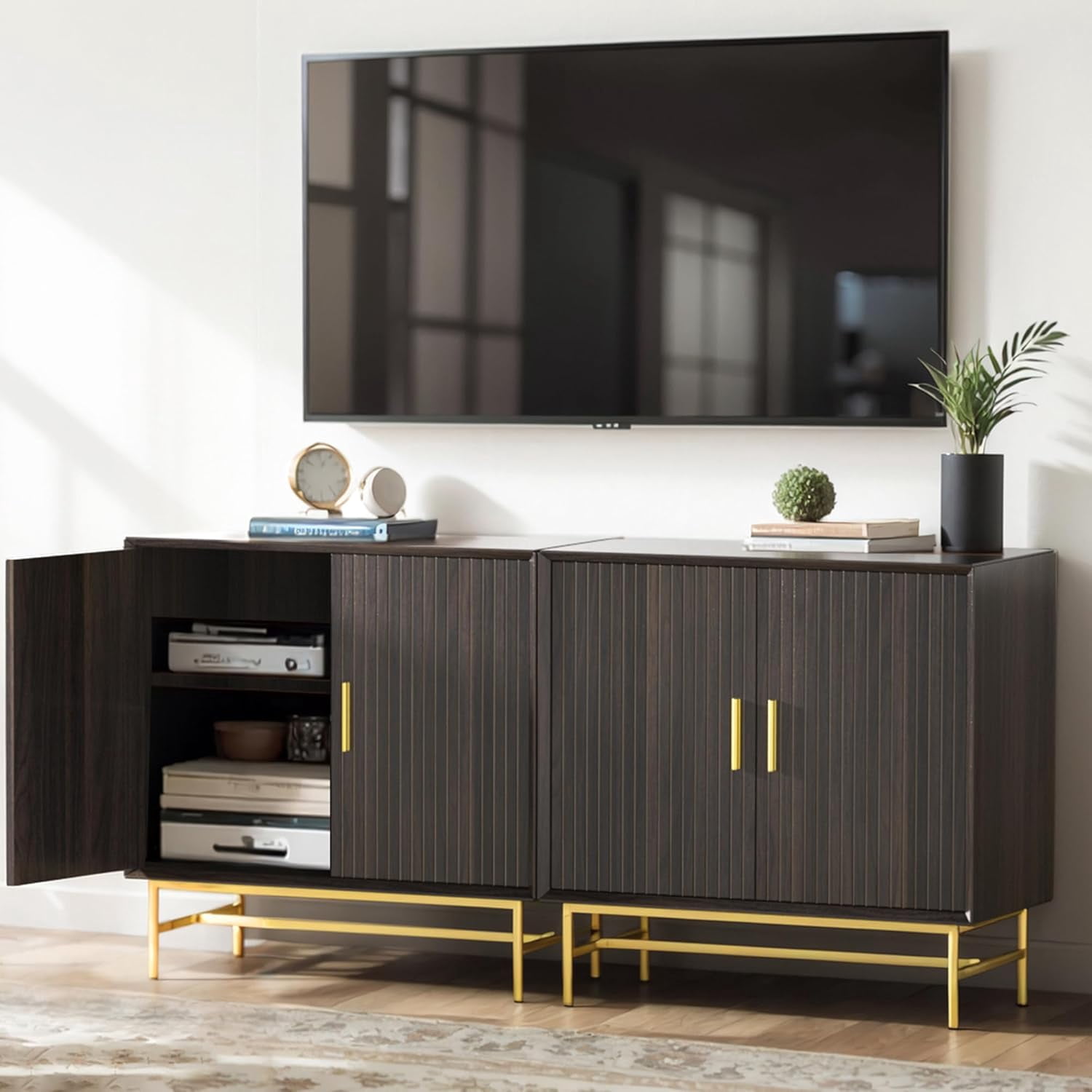 Superjoe Accent Storage Cabinet Mid Century Modern Sideboard Buffet ...