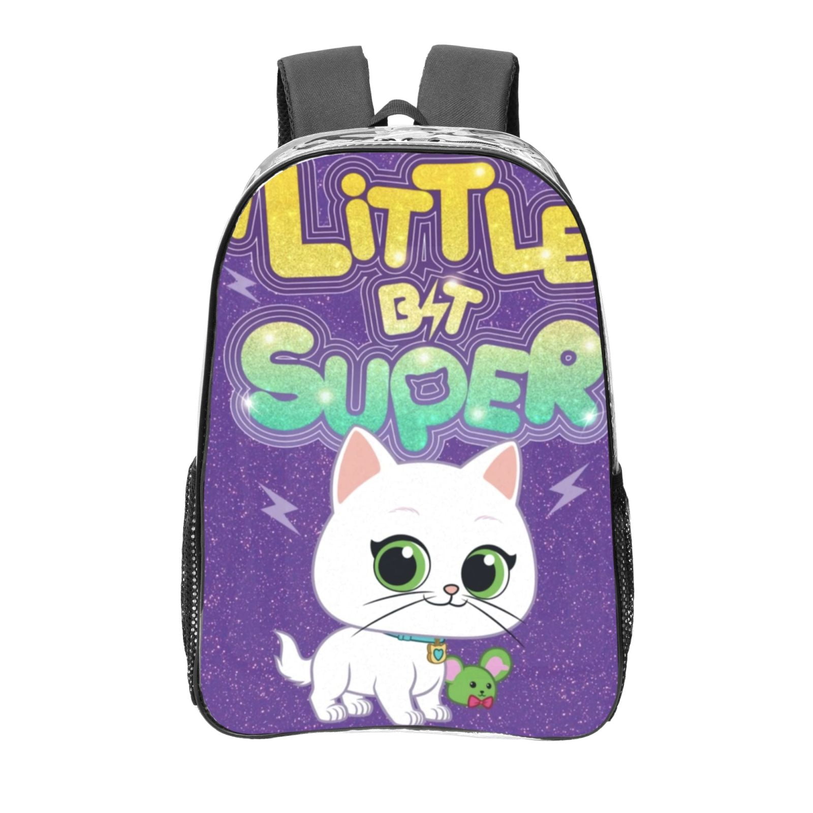 Superkitties Clear Backpack 16 Inch Large Capacity PVC Transparent ...