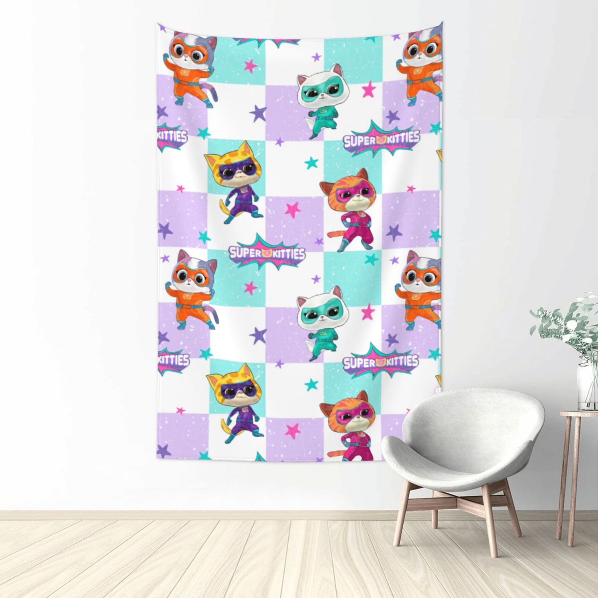 Superkitties Tapestry Large Banner Wall Hanging Tapestries Aesthetic ...