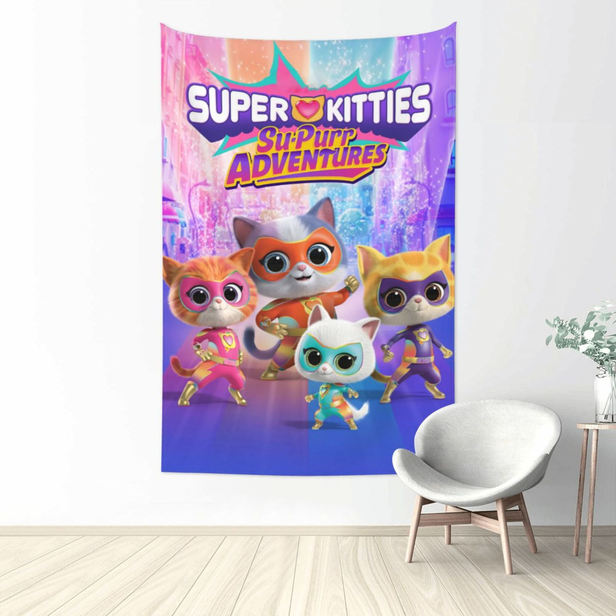 Superkitties Tapestry Large Banner Wall Hanging Tapestries Aesthetic ...