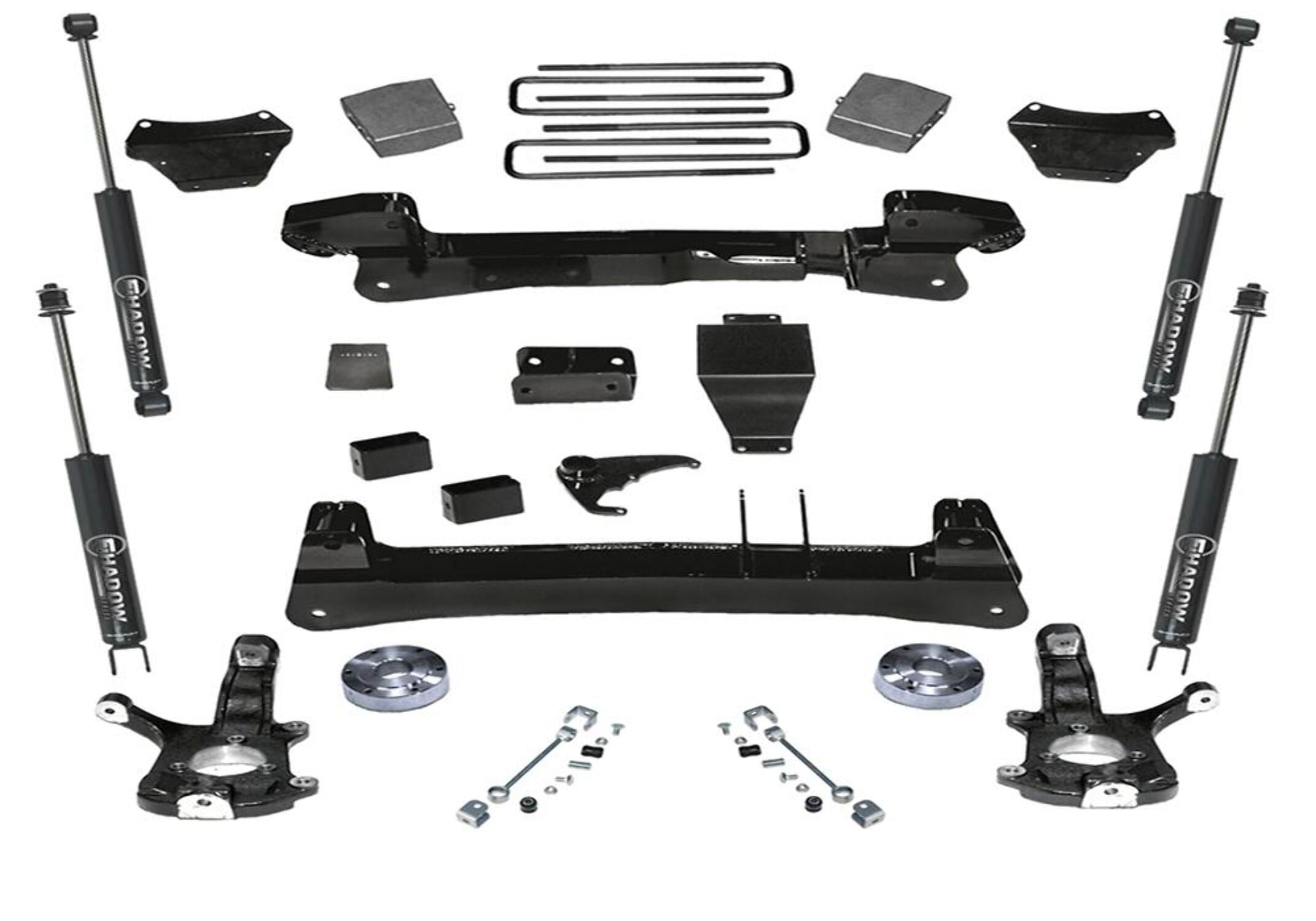 Superlift K126B 4.5" Suspension Lift Kit with Rear Shocks for 2015-2019 ...